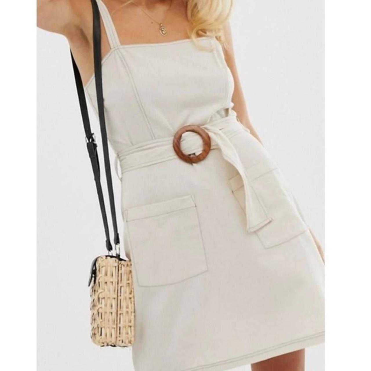 ASOS cream linen dress - Depop