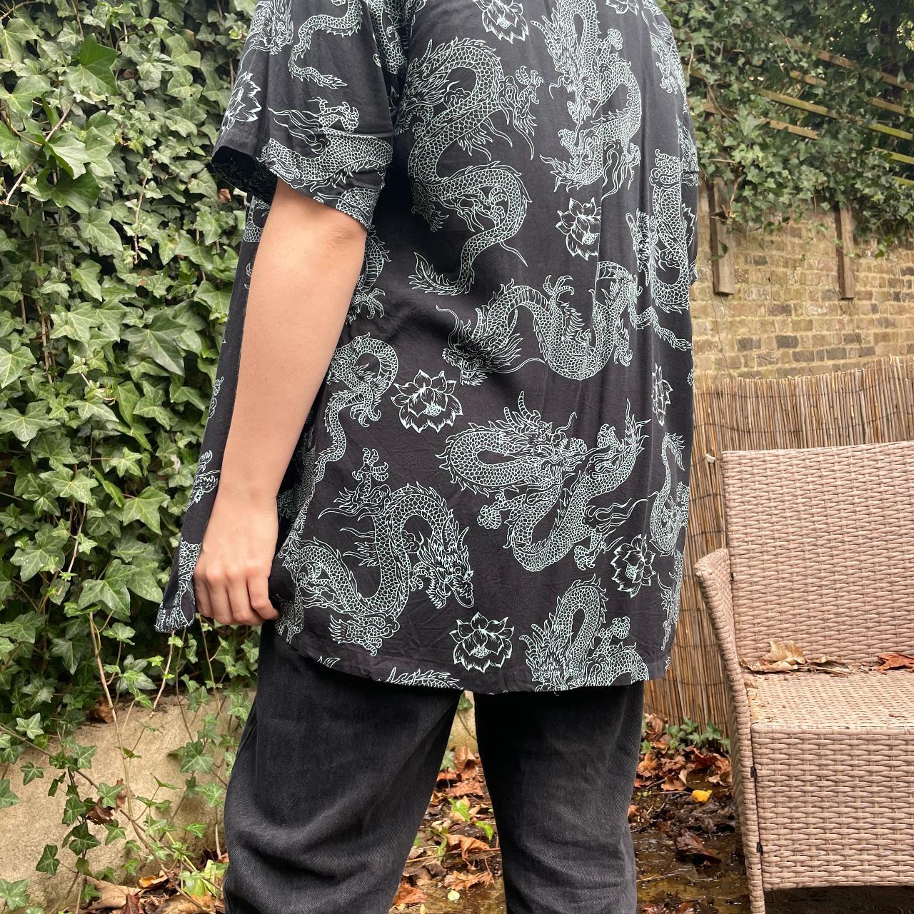 Motel rocks dragon shirt dress size M. Model is a UK... - Depop