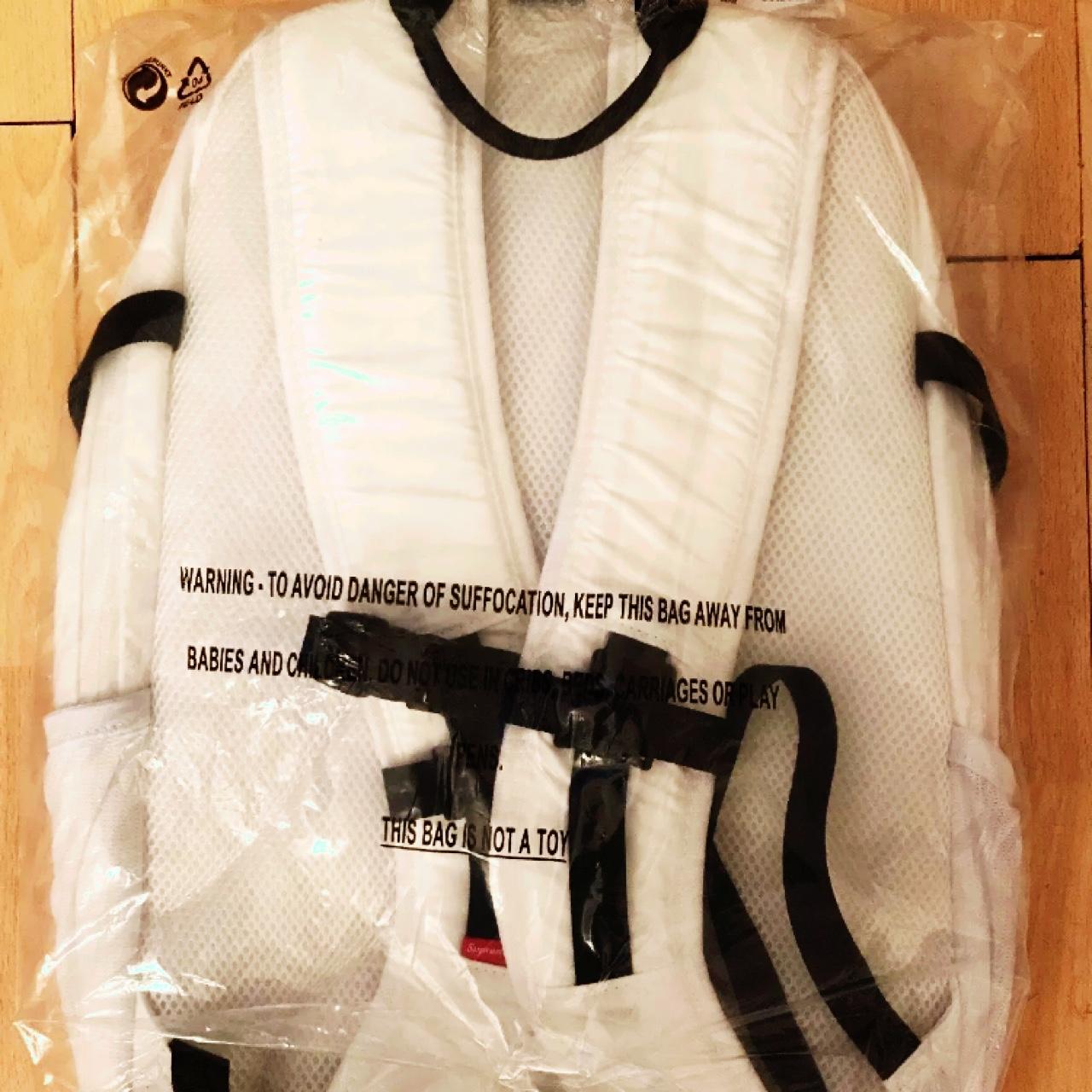 Brand new supreme backpack in colour white with tags... - Depop