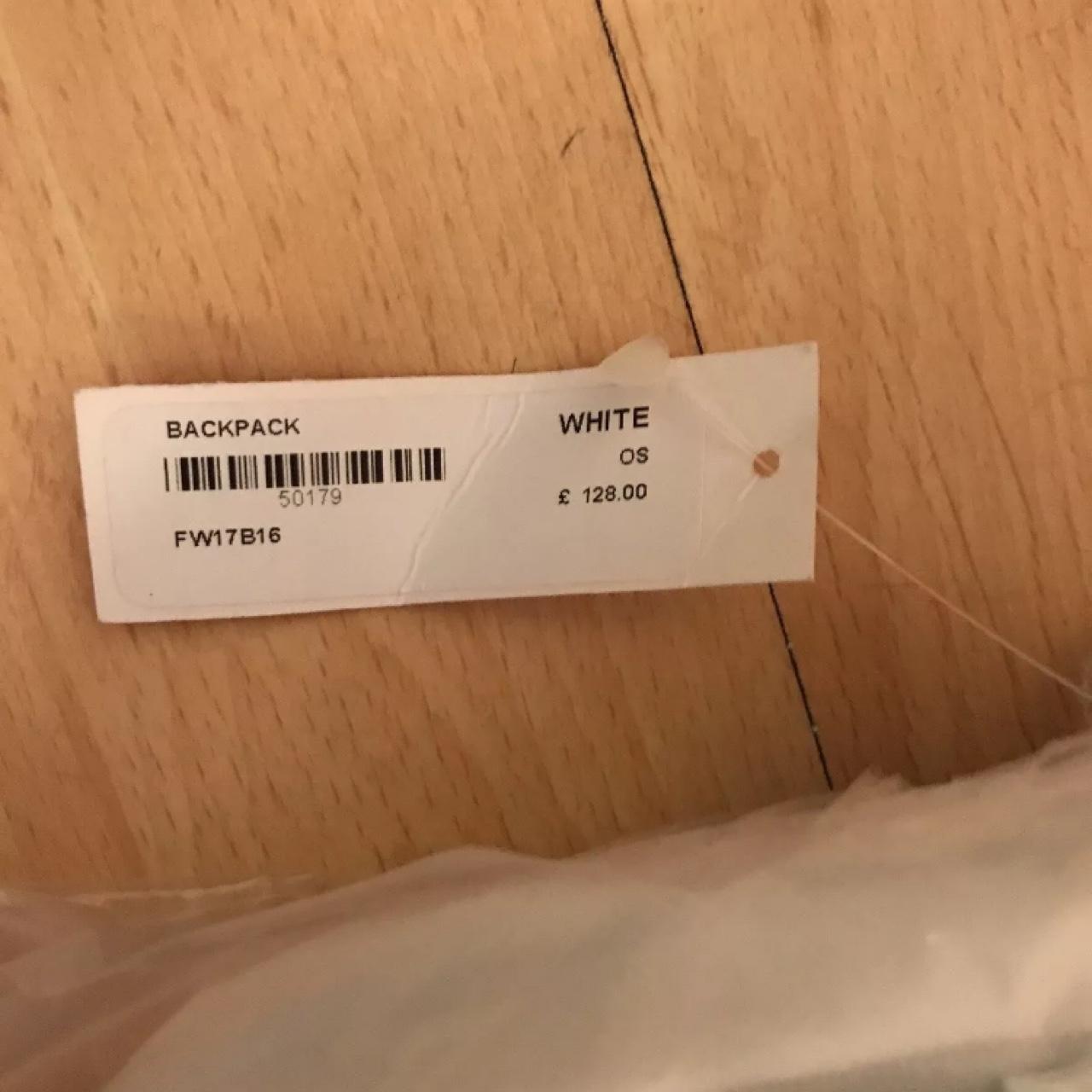 Brand new supreme backpack in colour white with tags... - Depop