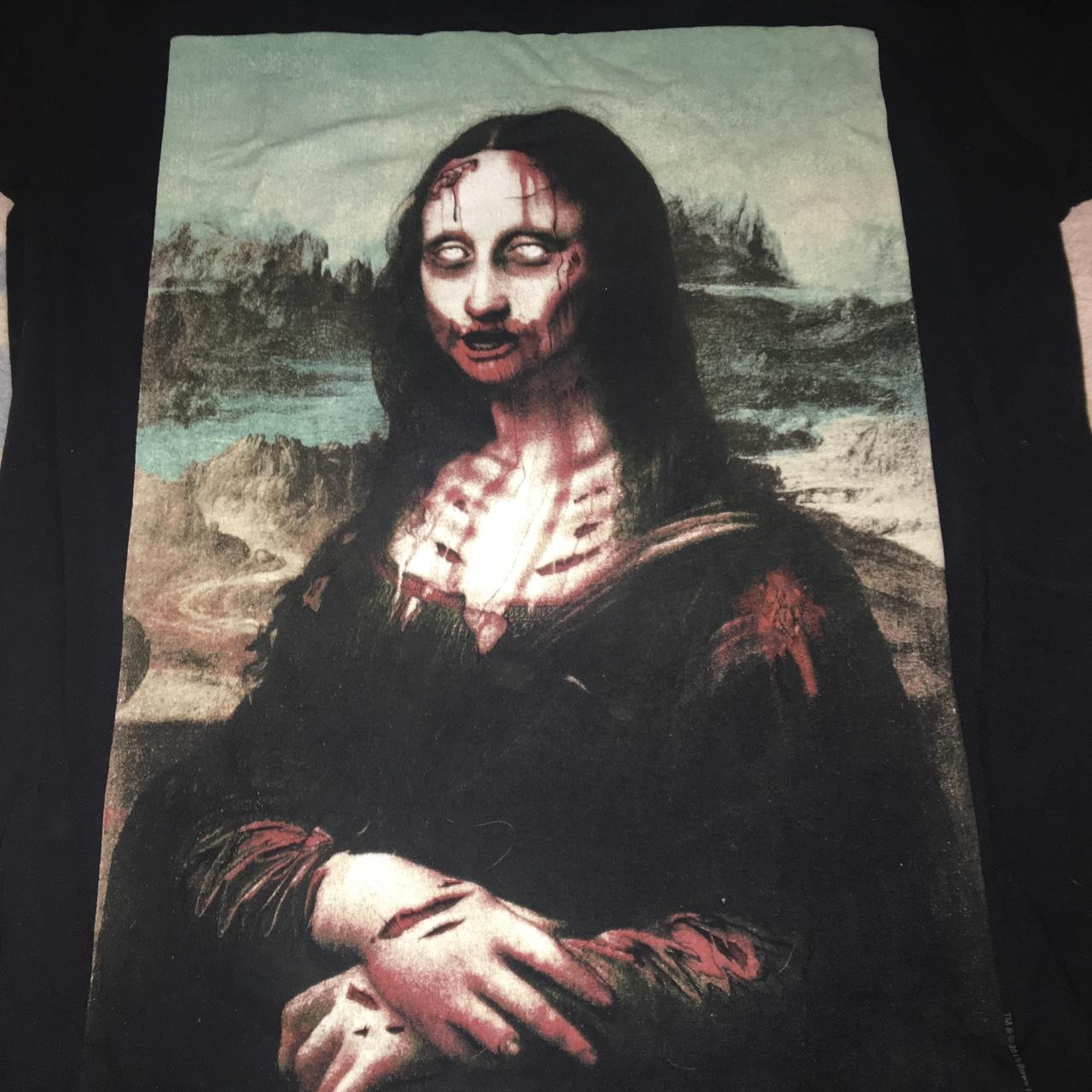 Zombie Mona Lisa Shirt Basically Brand New Size Depop