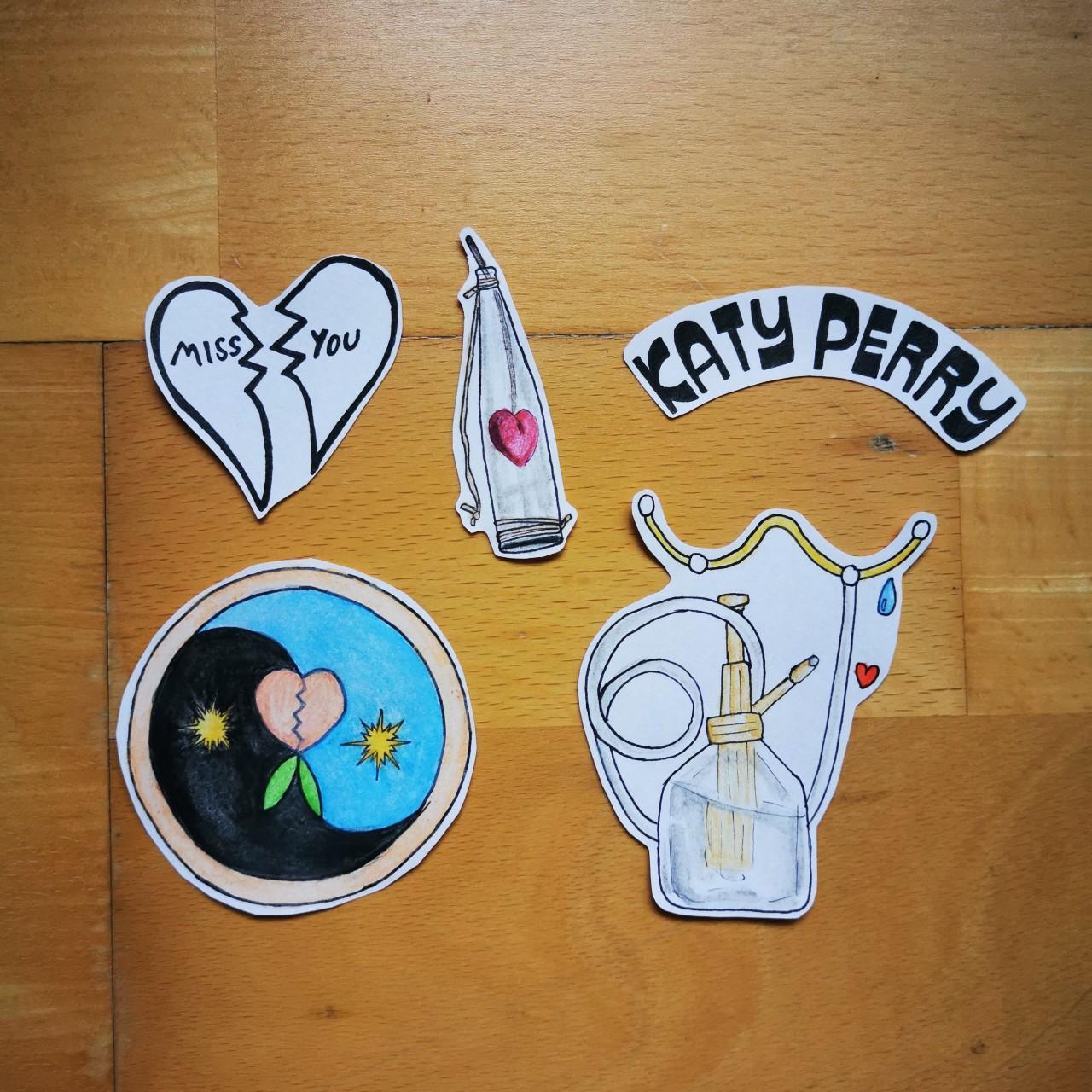 5 Katy Perry - Never Really Over handmade stickers... - Depop
