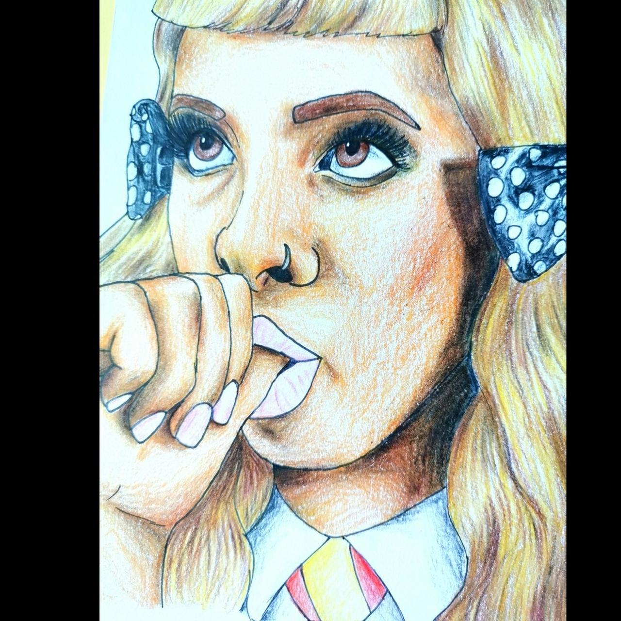 Melanie Martinez - Pacify Her drawing, Cry Baby... - Depop