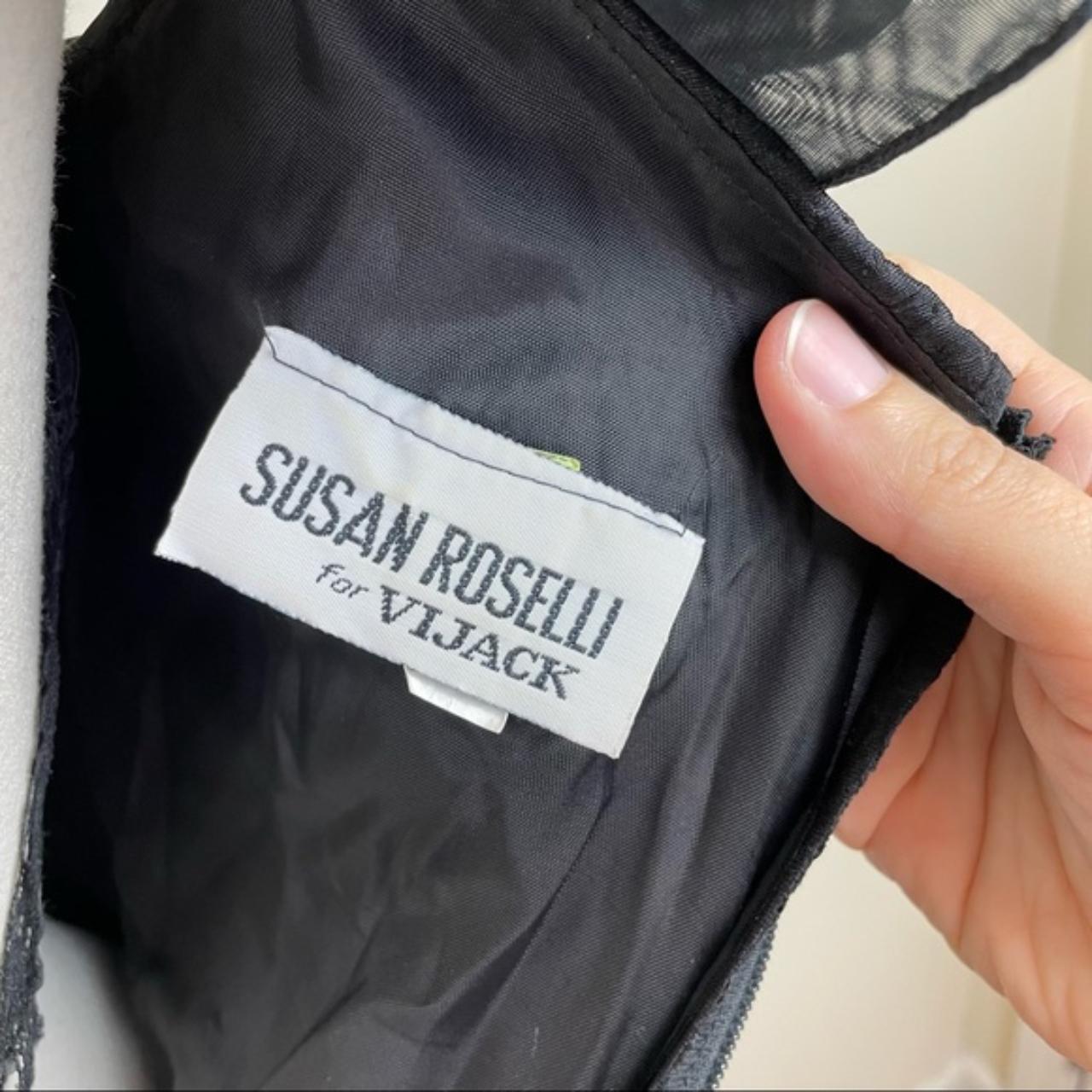 Vintage Susan Roselli For Vijack Black Glam Evening... - Depop