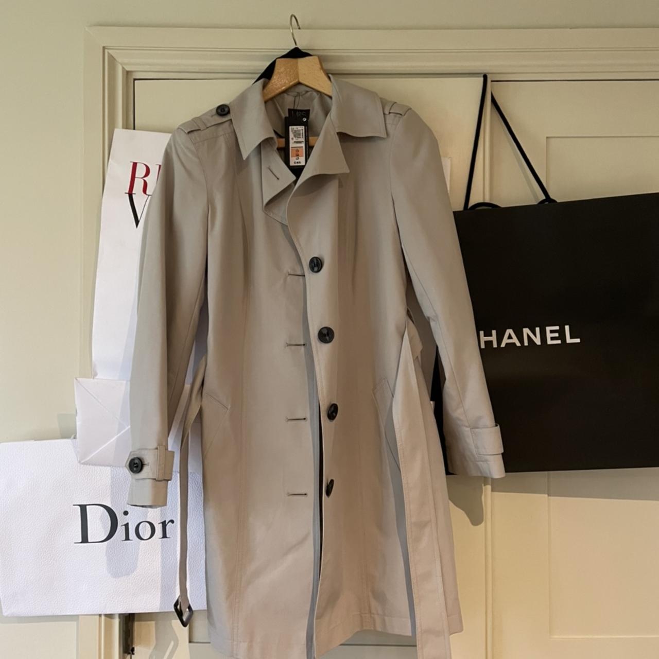 Brand new: Never worn. M&S beige rain mac, label... - Depop