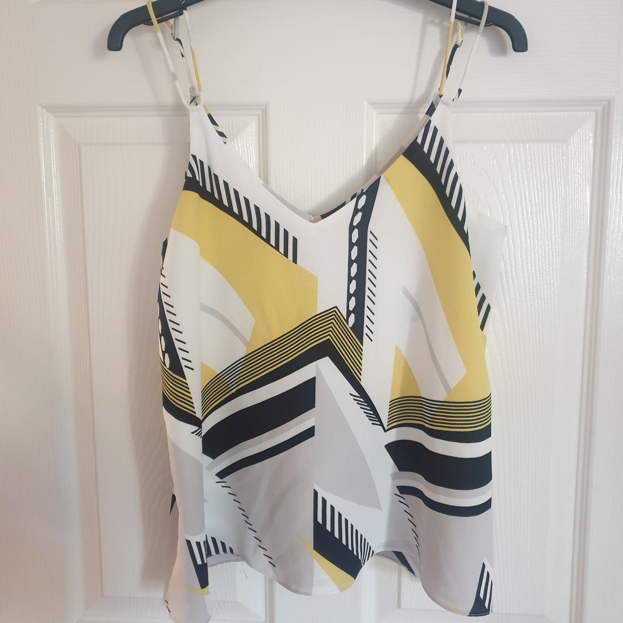 River Island pattern cami top. Size 10. Straps are... - Depop