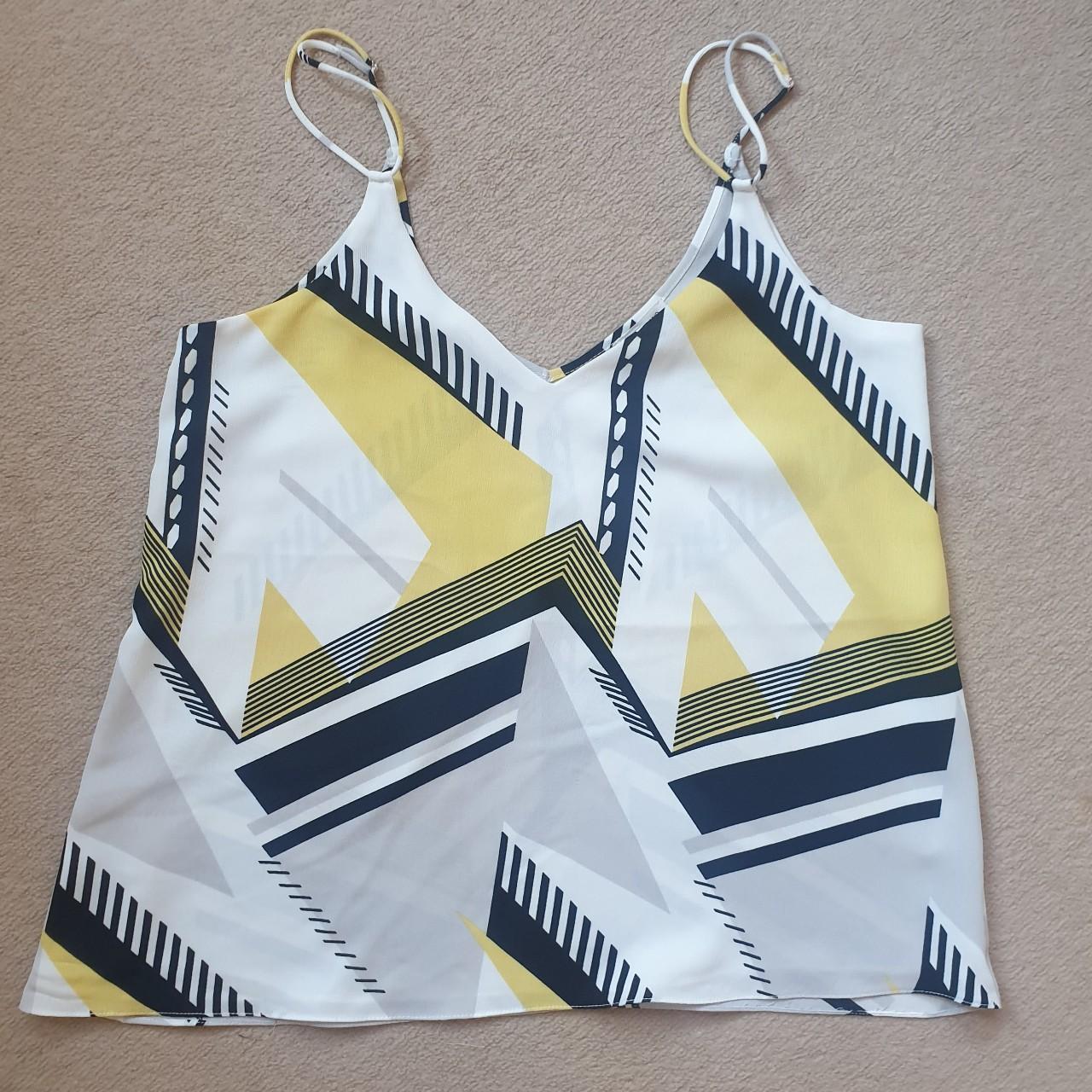 River Island pattern cami top. Size 10. Straps are... - Depop