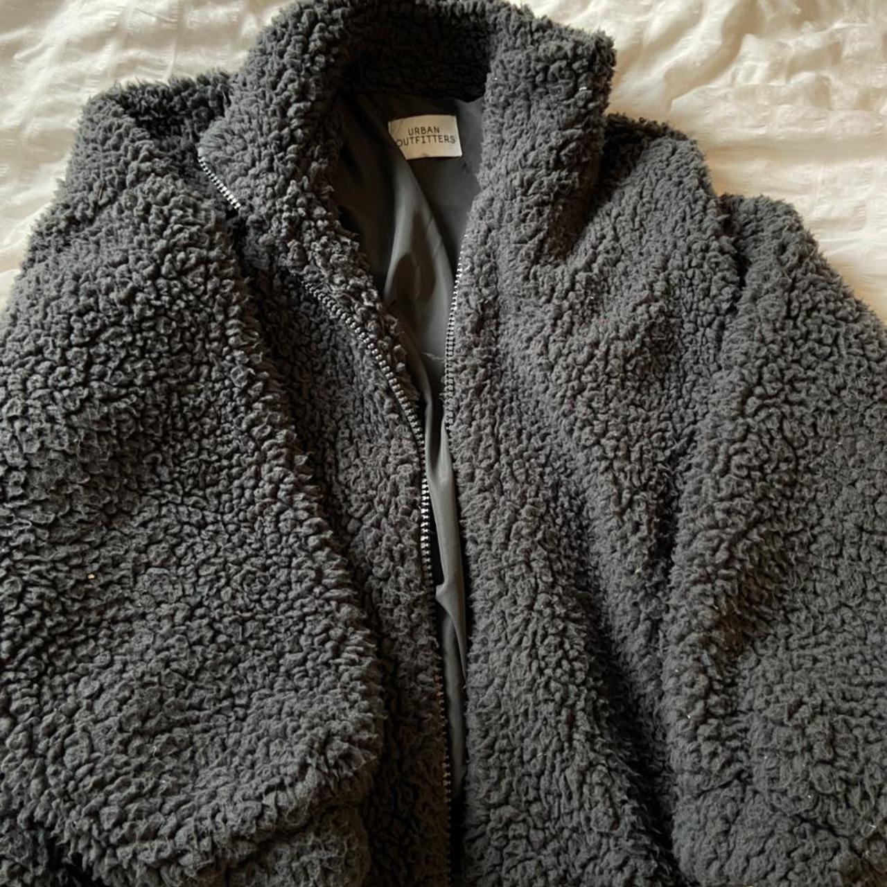 Urban Outfitters cropped fleece jacket One size -... - Depop