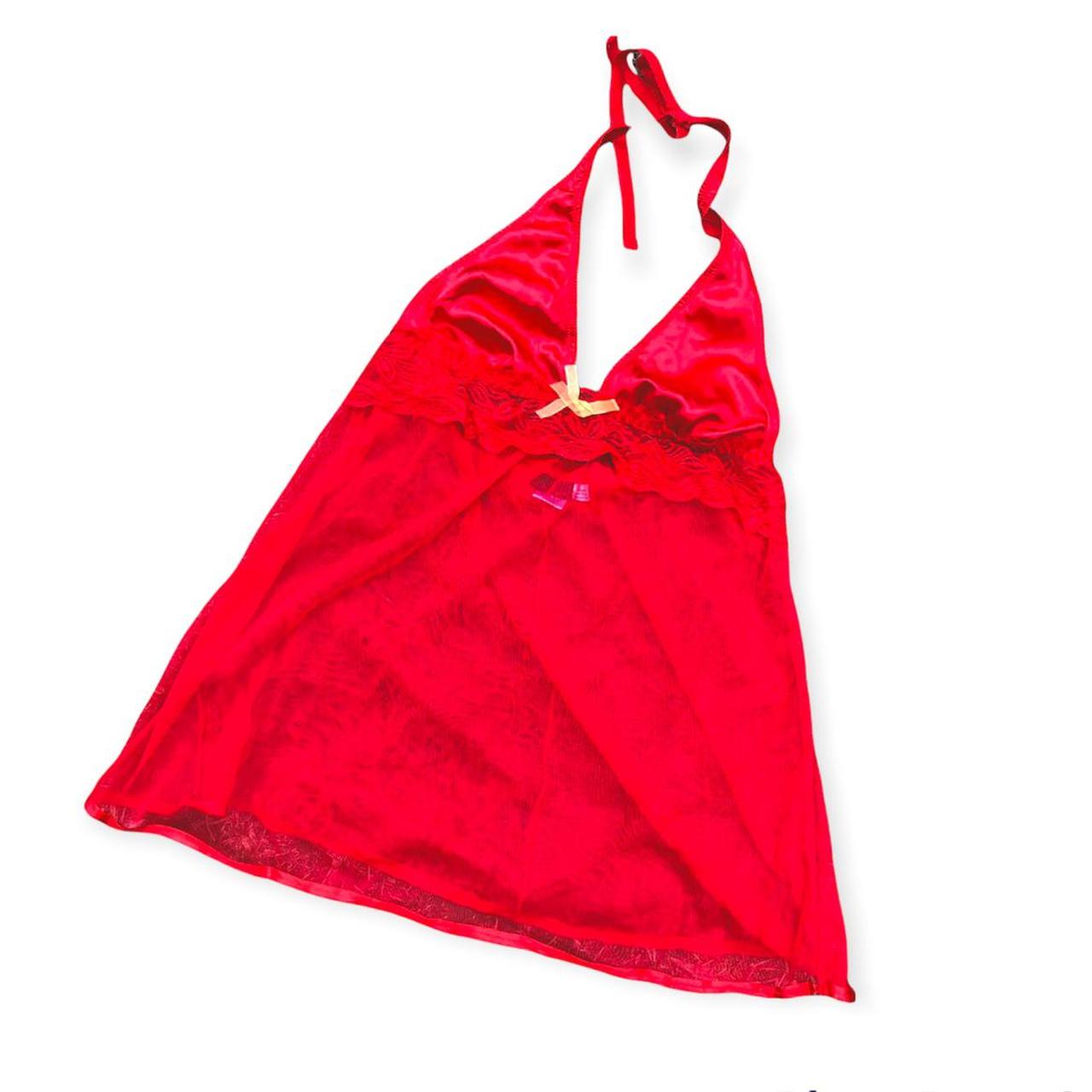 Dreamgirl Womens Red And Gold Bra Depop
