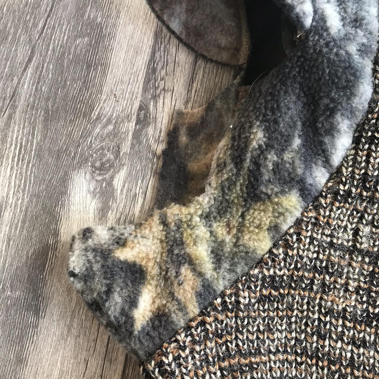 Vintage Hand Knit Camo Camouflage Hunting Face Cover... - Depop