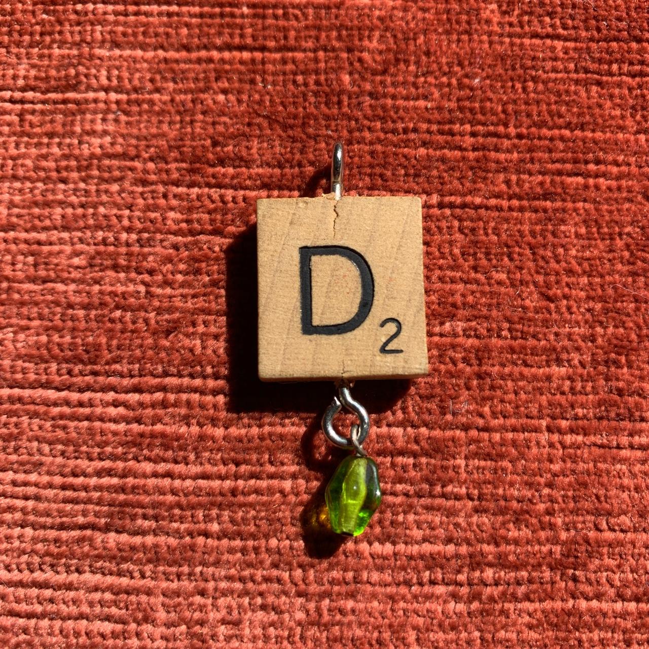 WOODEN SCRABBLE LETTER “D” CHARM 🌟 • reversible -... - Depop