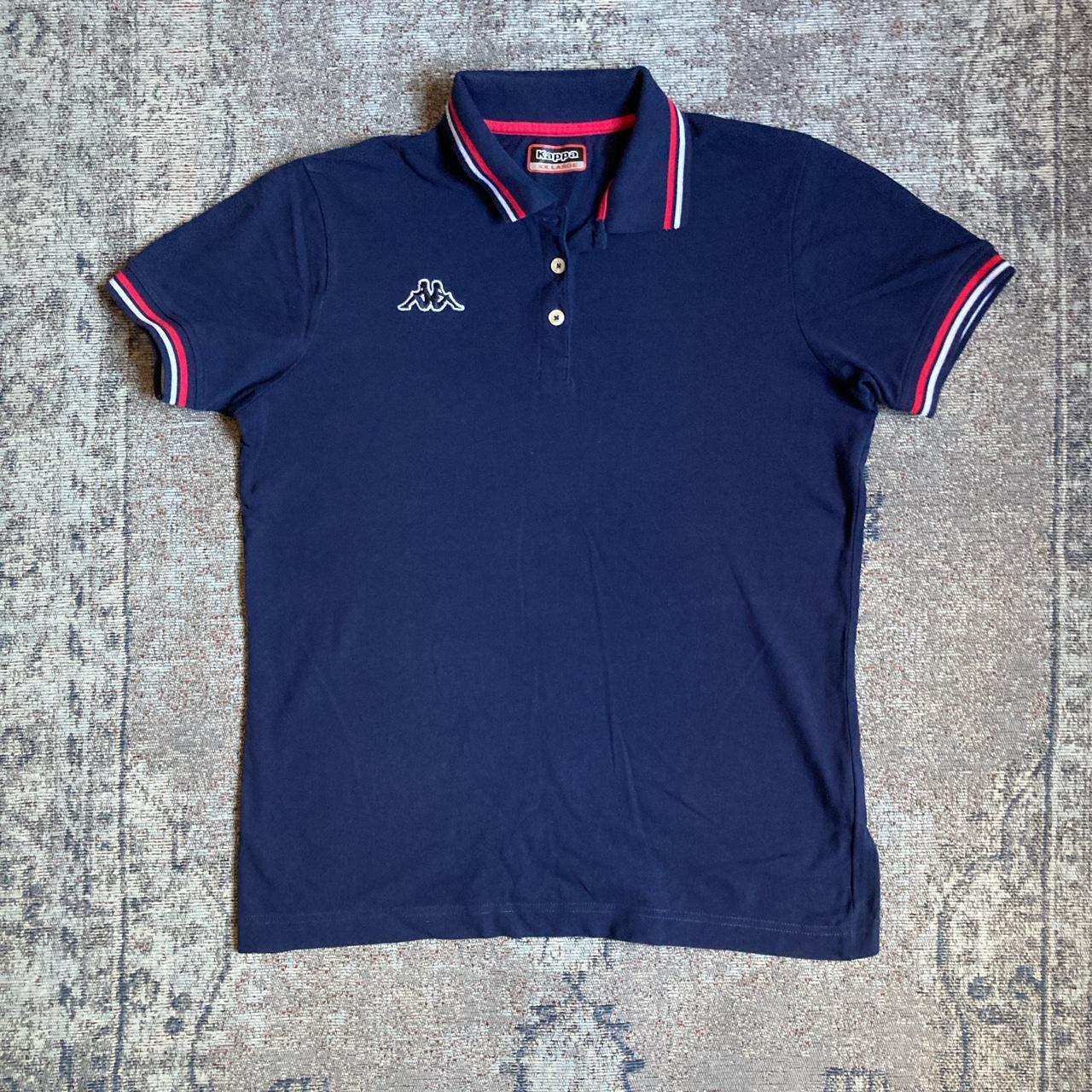 Kappa Men's Navy and Red Polo-shirts | Depop