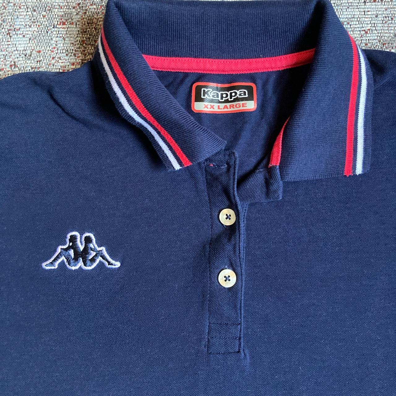 Kappa Men's Navy and Red Polo-shirts | Depop