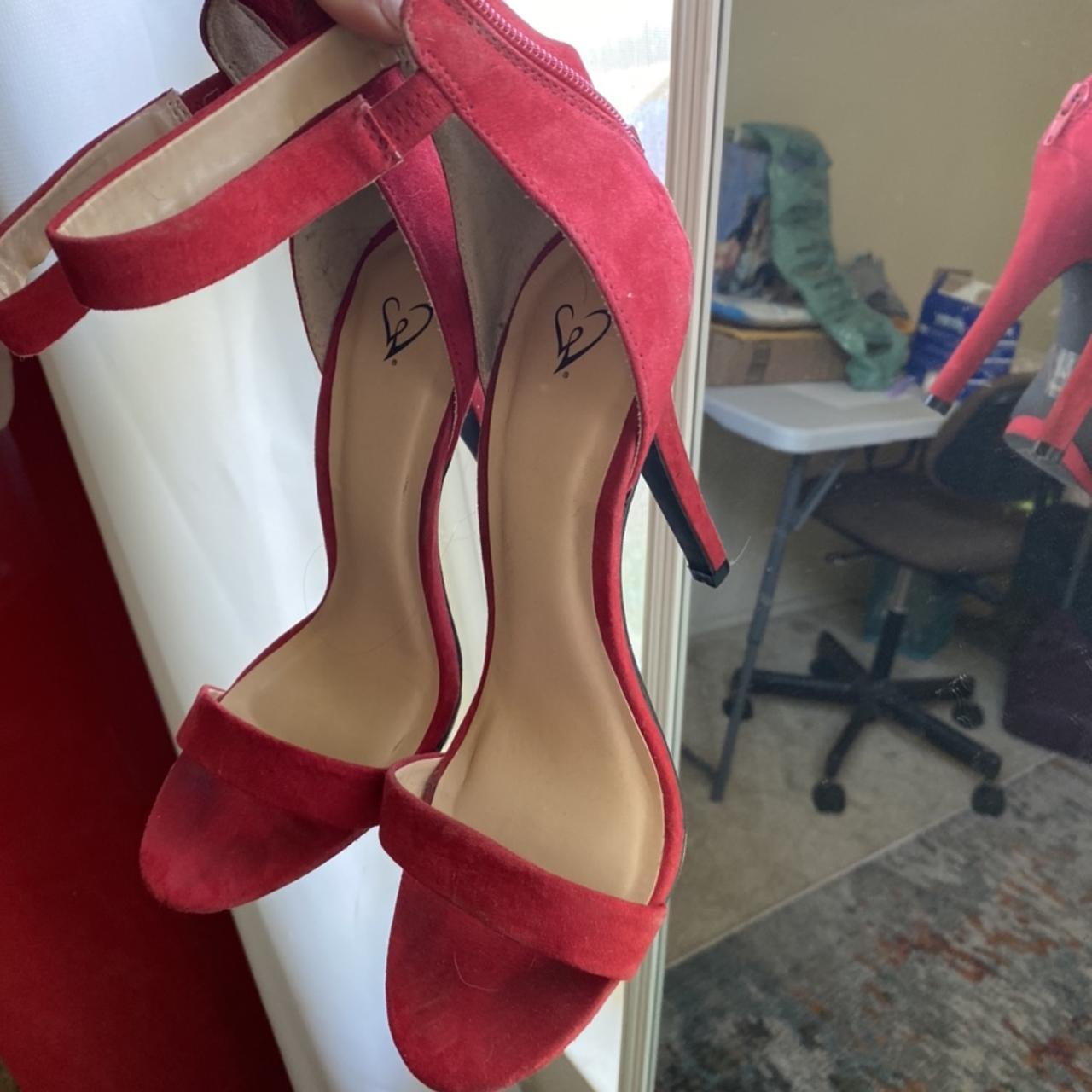 Brand new beautiful red high heels! About a 4 inch... - Depop
