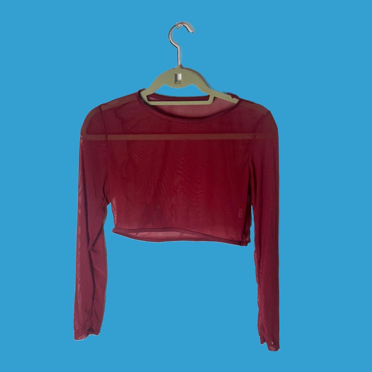 Womens Red Crop Top Depop