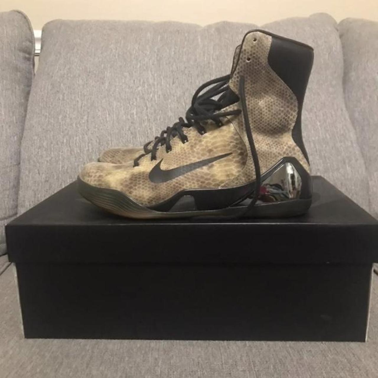 Nike Kobe IX High EXT QS Snakeskin Preowned used... - Depop
