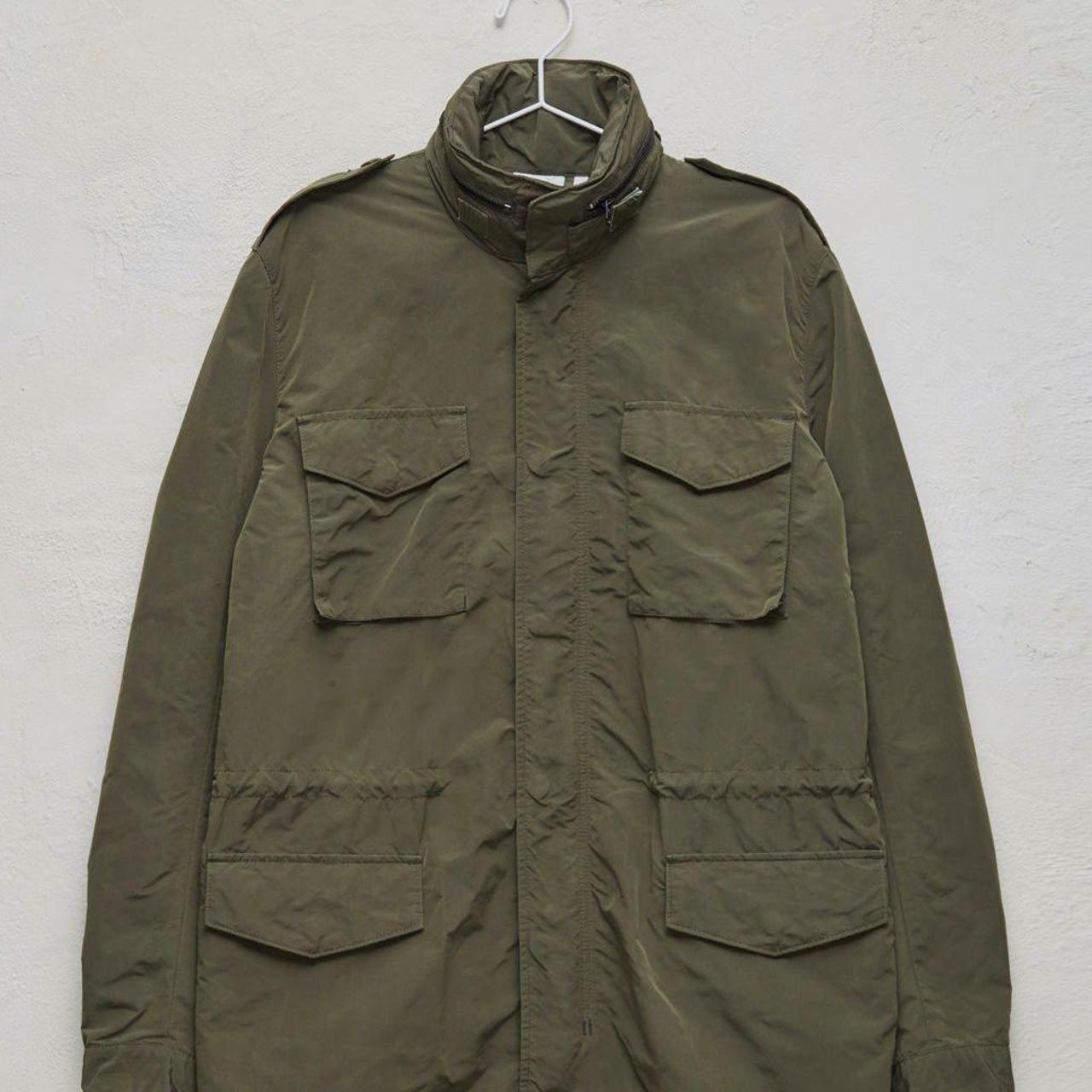French Connection Wax Field Jacket Green Size... - Depop