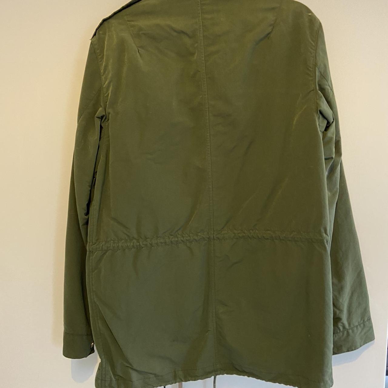French Connection Wax Field Jacket Green Size... - Depop