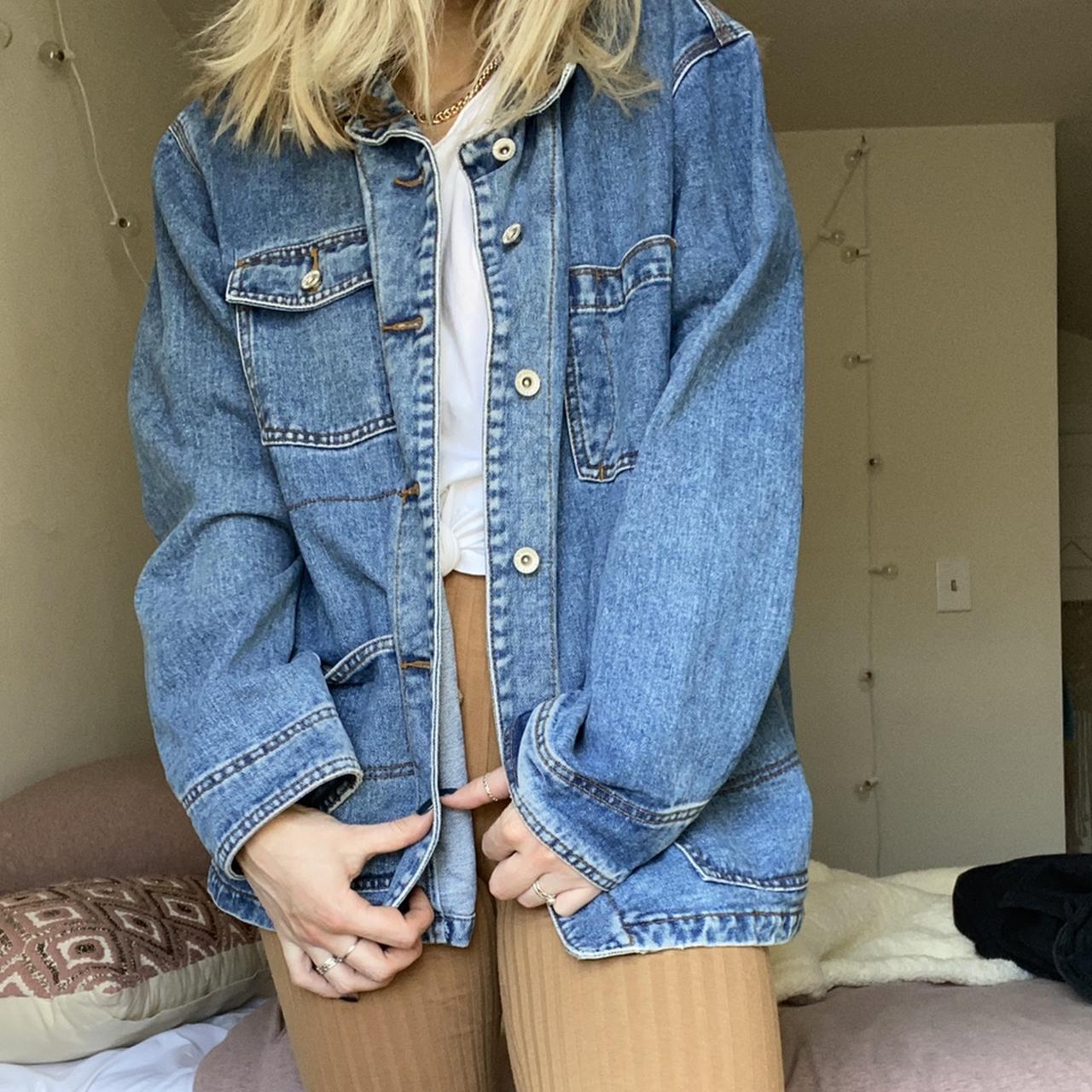 Oversized Vintage Denim Jacket This Vintage denim... - Depop