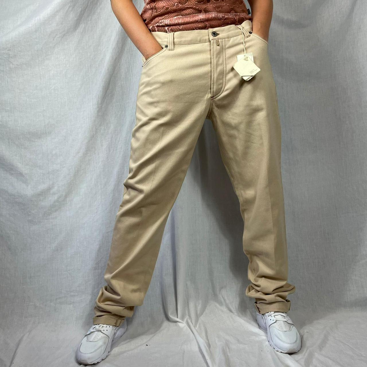 Amazing vintage 90s Brunello Cuccinelli beige casual... - Depop