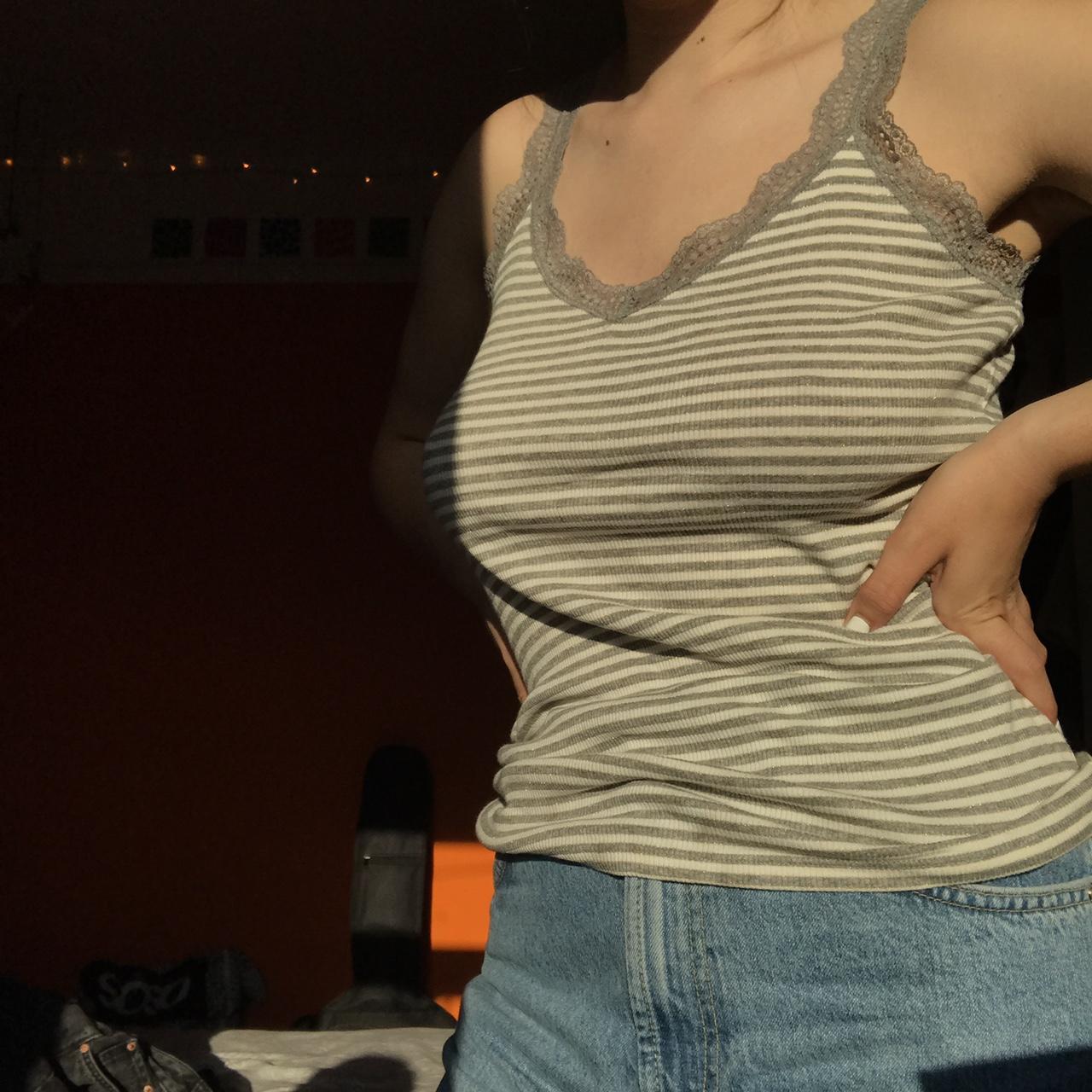 Adorable cami vest - too big for me - second pic is... - Depop