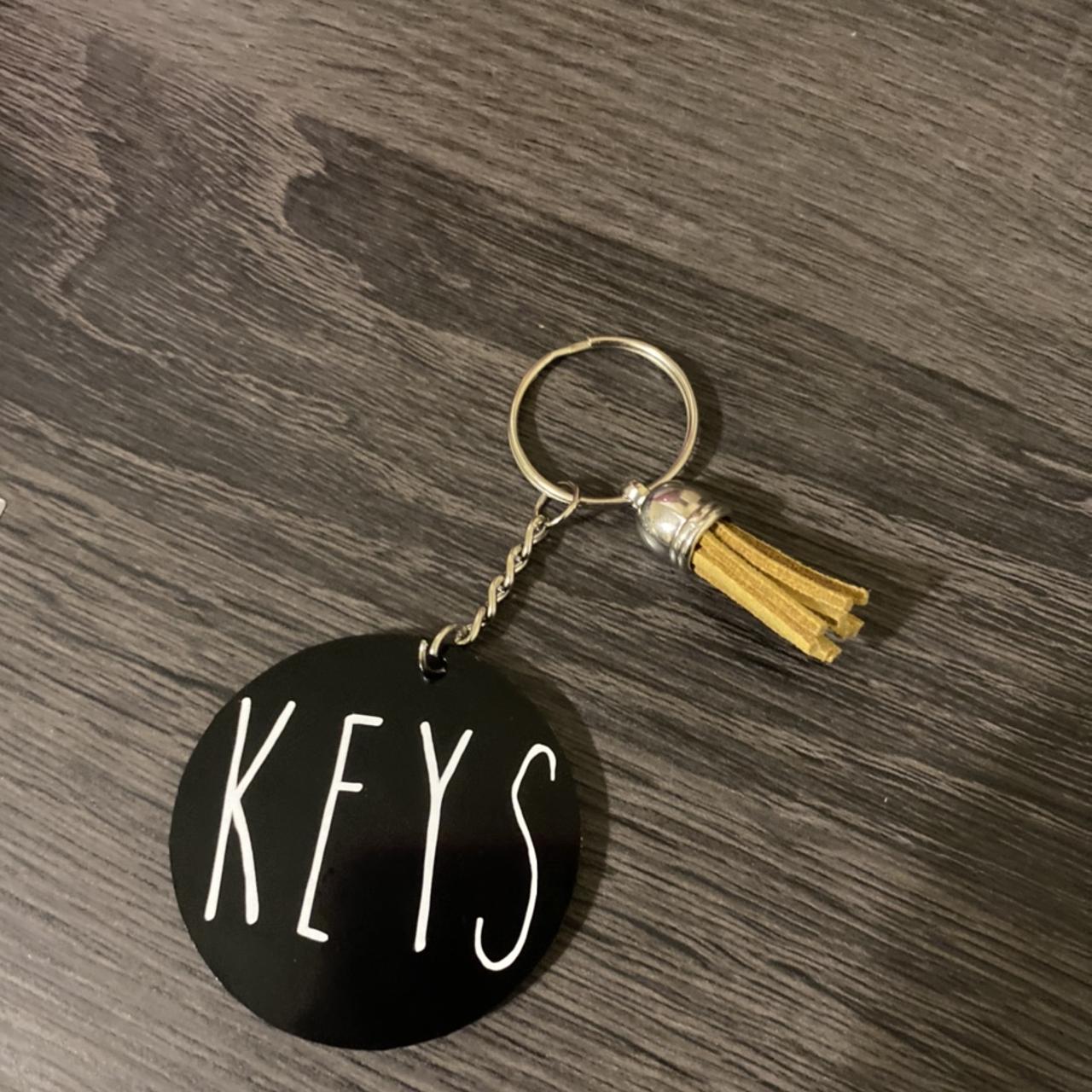 Adorable cute rae Dunn inspired keychain! Never lose... - Depop