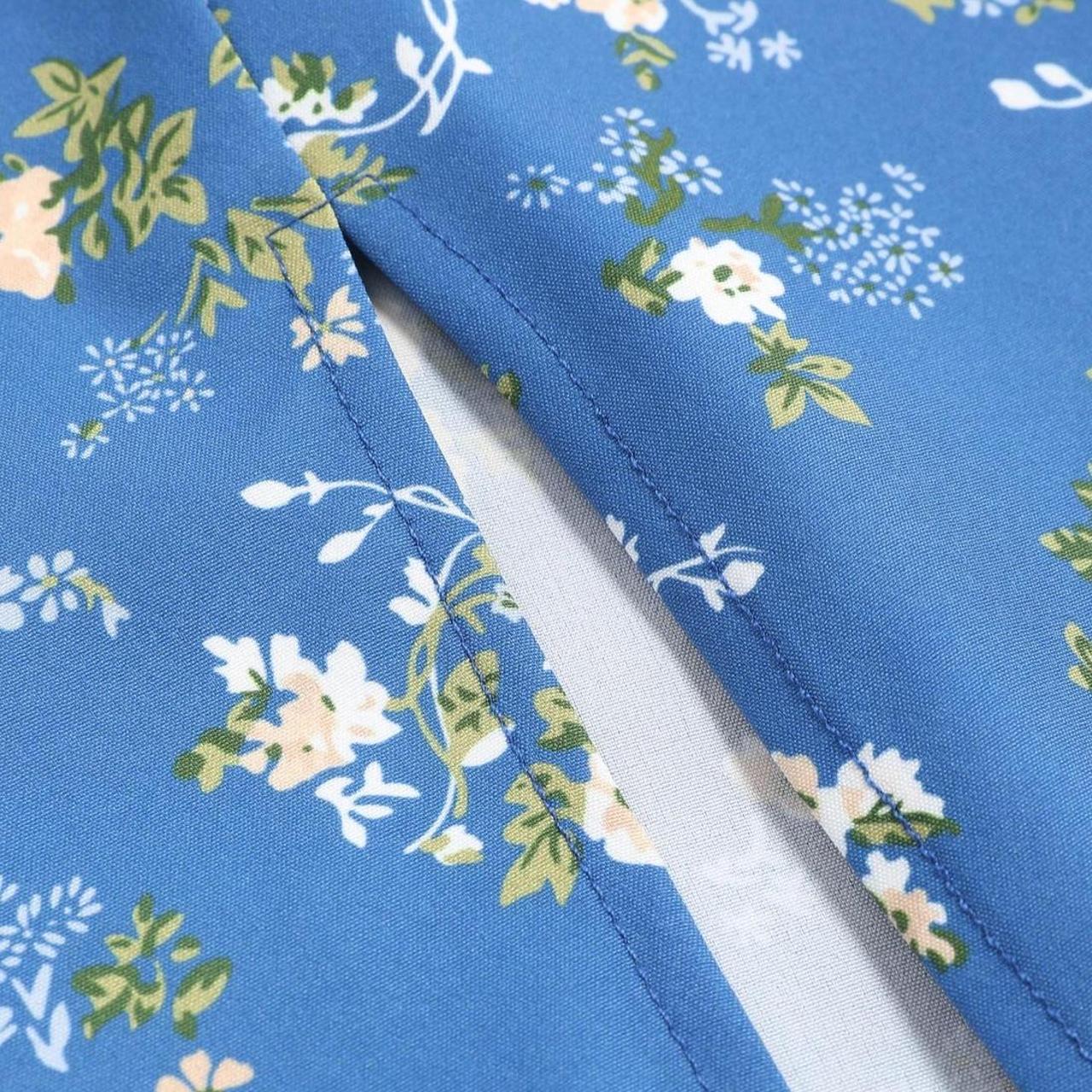 Shop cider blue floral sun dress. Brand new with tags - Depop