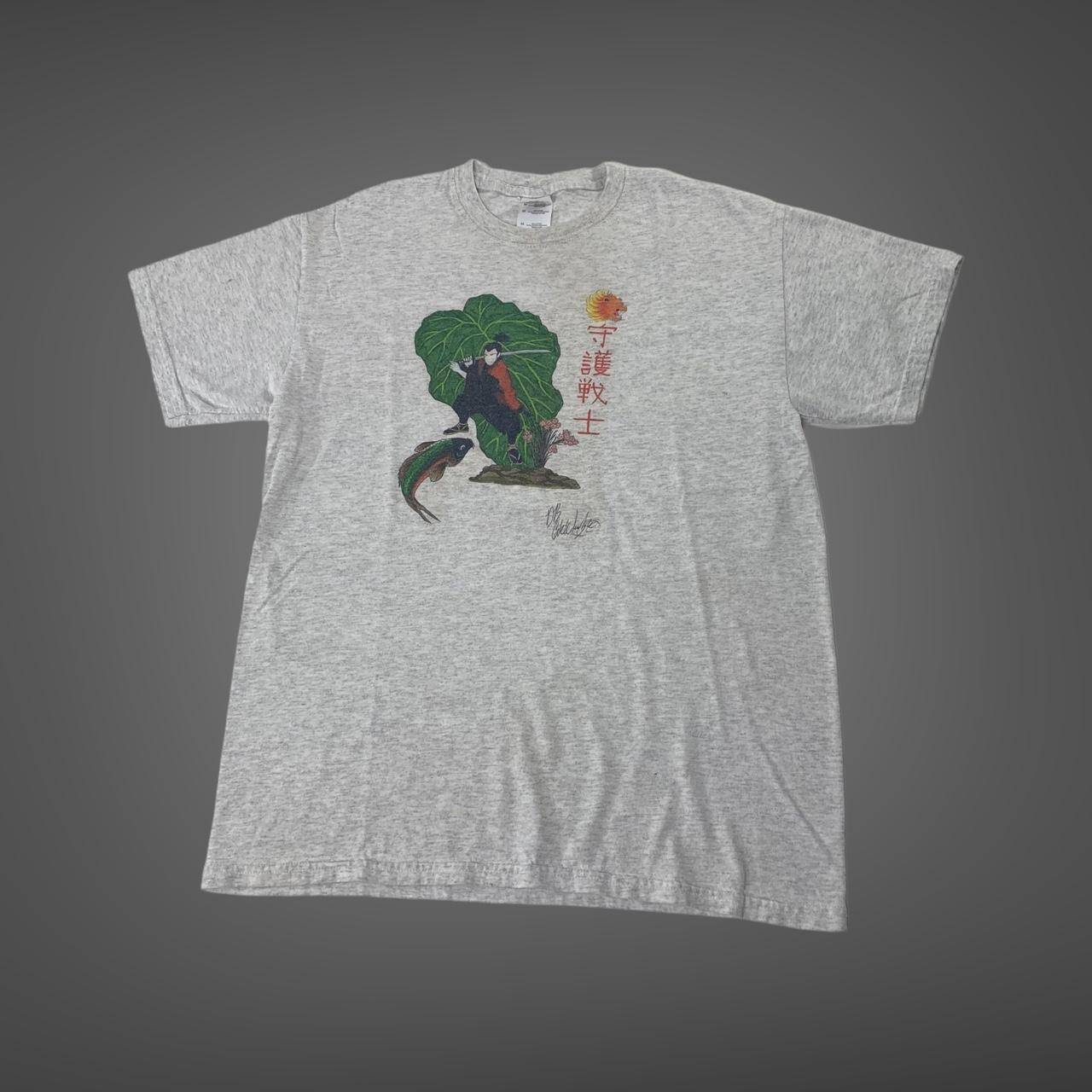 Vintage Japanese art T-shirt made in the early 2000s... - Depop