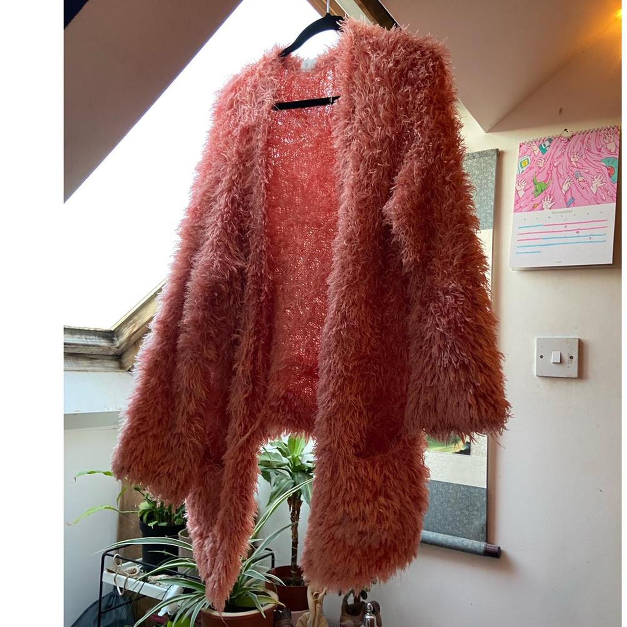 🦩 Pink Flamingo fur coat. This unique piece is from... - Depop