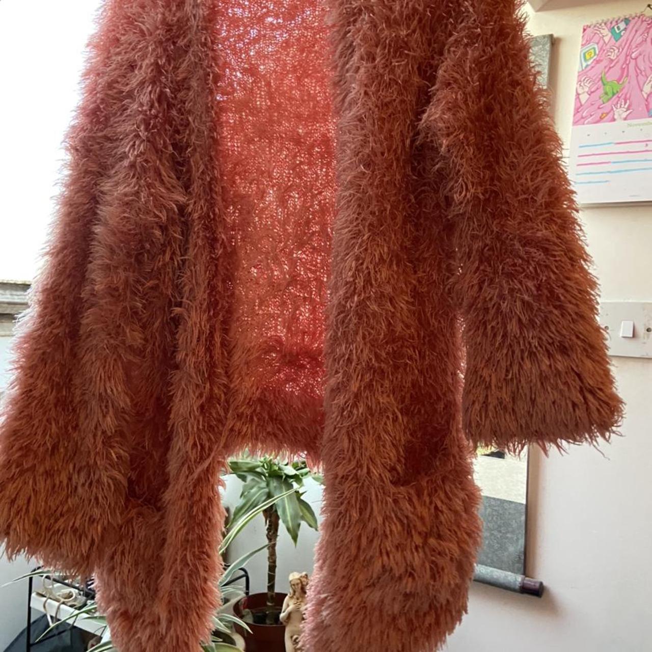 🦩 Pink Flamingo fur coat. This unique piece is from... - Depop