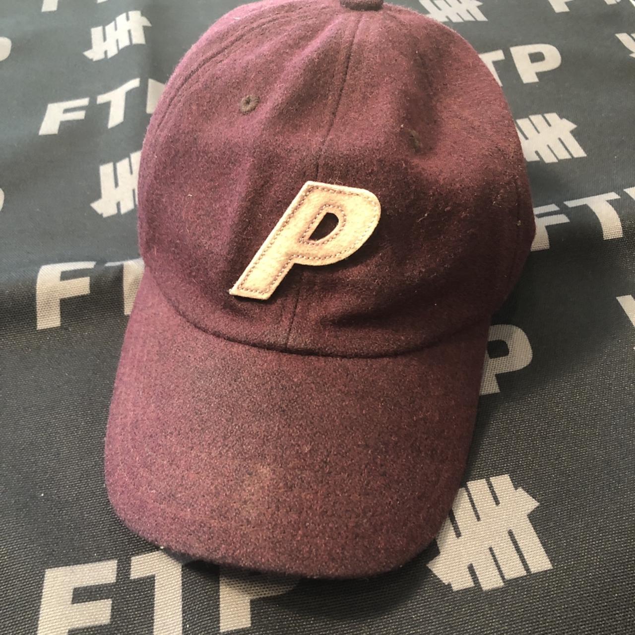Name: Palace P Wool Cap Plum Purple Condition: 7/10... | Depop