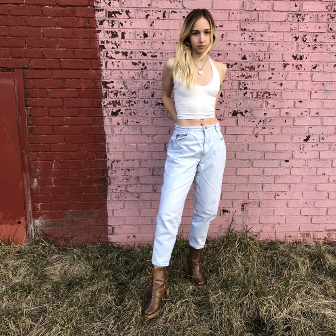 Vintage 90s Gitano super light blue jeans - high... - Depop