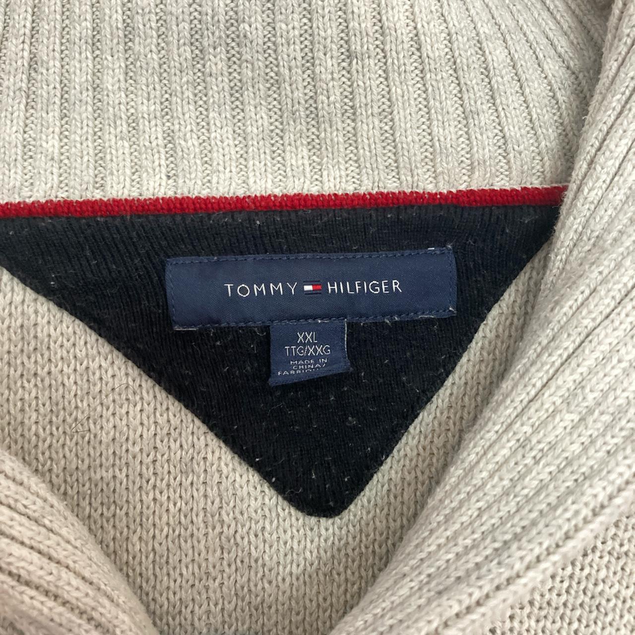 Vintage Tommy Hilfiger button up jumper Super heavy... - Depop