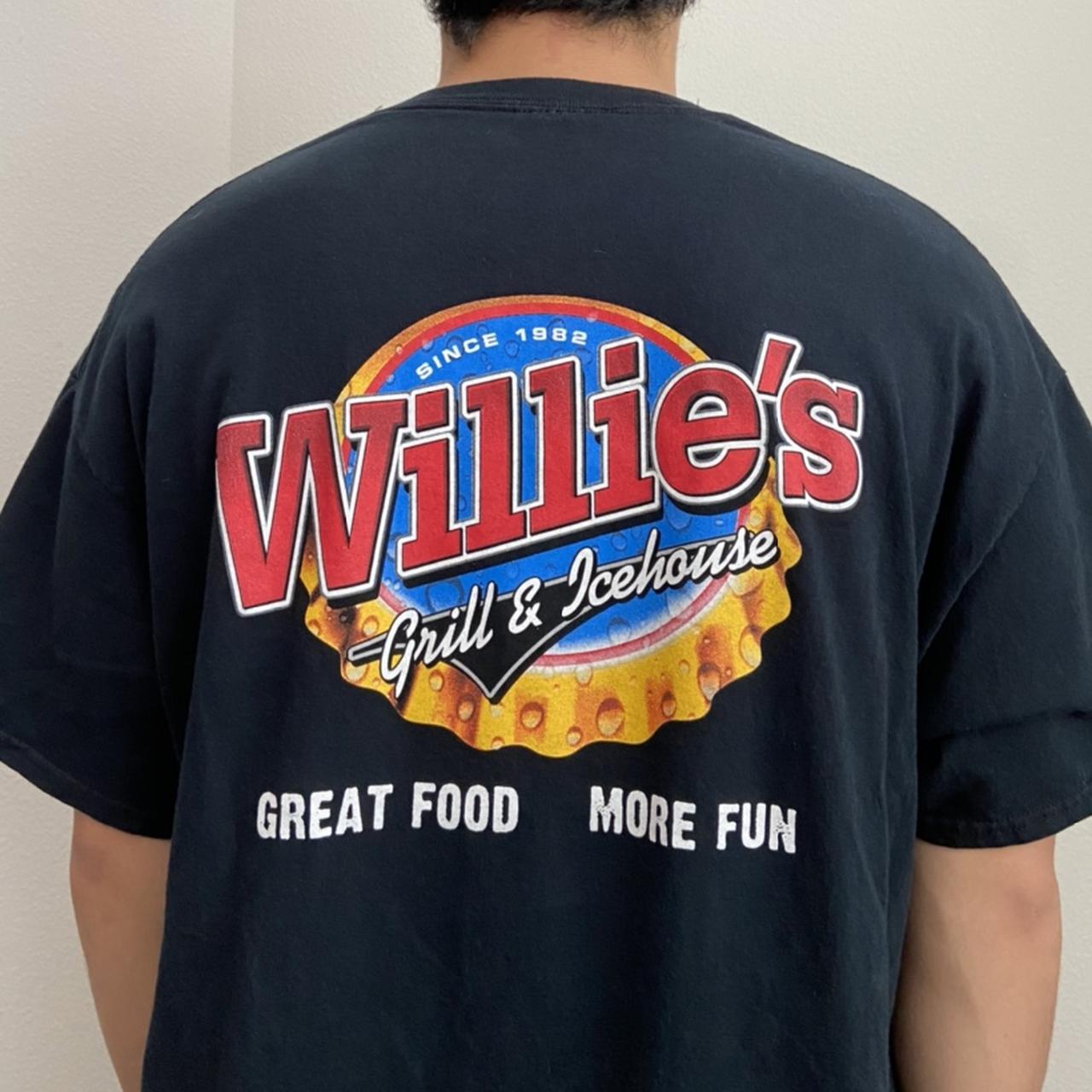 Vintage Willies Graphics Black Tee Shirt that has... - Depop