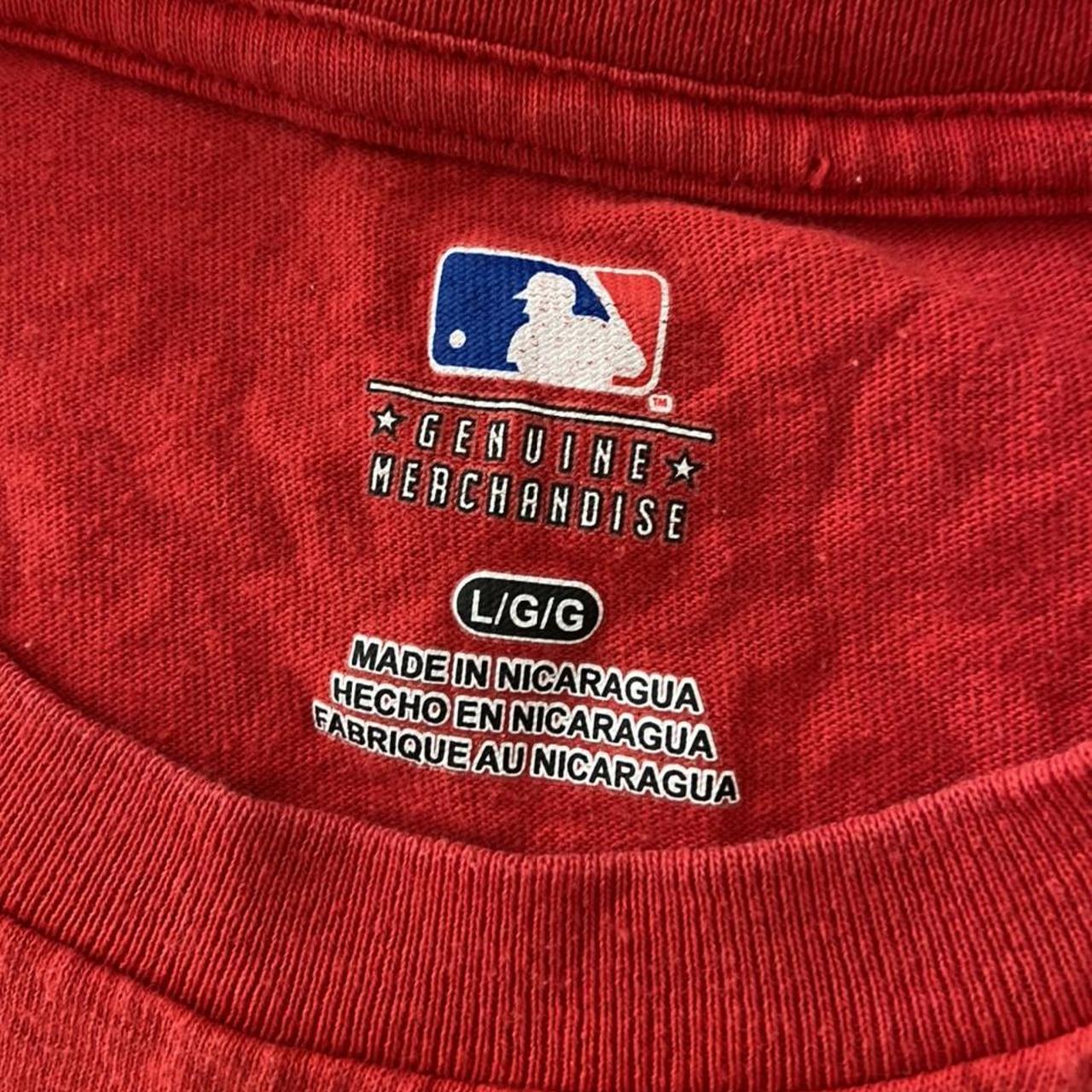 Vintage Texas Rangers 1990's Graphics Red Tee Shirt... | Depop