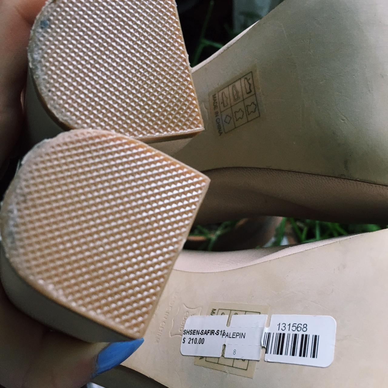 SENSO DIFFUSION shsen-safir beige creme leather 5.5... - Depop