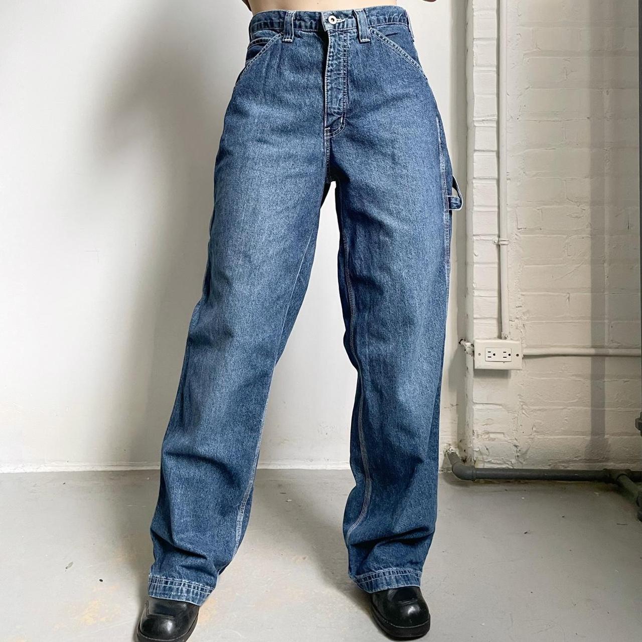 90s vintage highwaisted carpenter jeans Labelled... - Depop