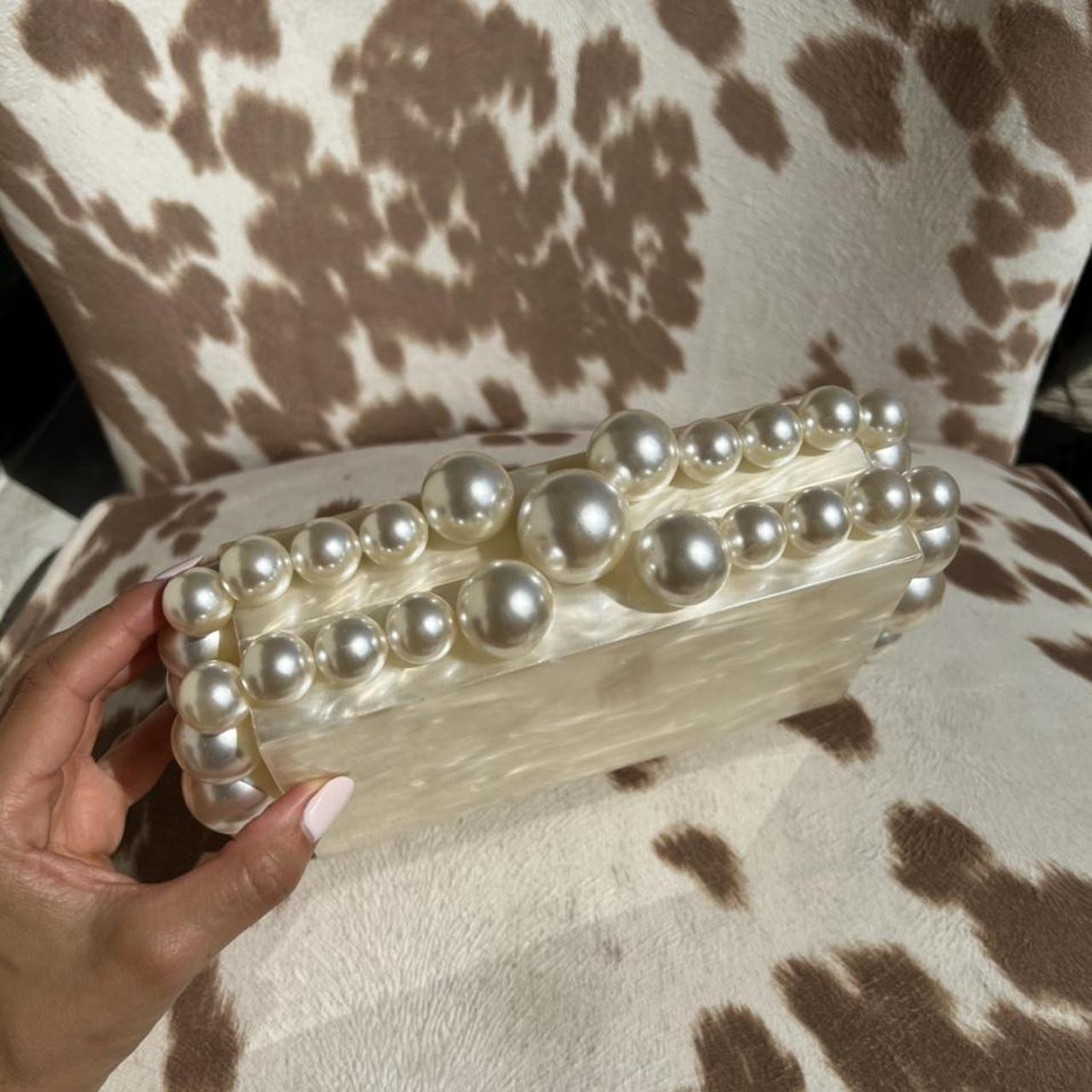 Cult Gaia pearl Eos box Clutch. Never worn has tags... - Depop
