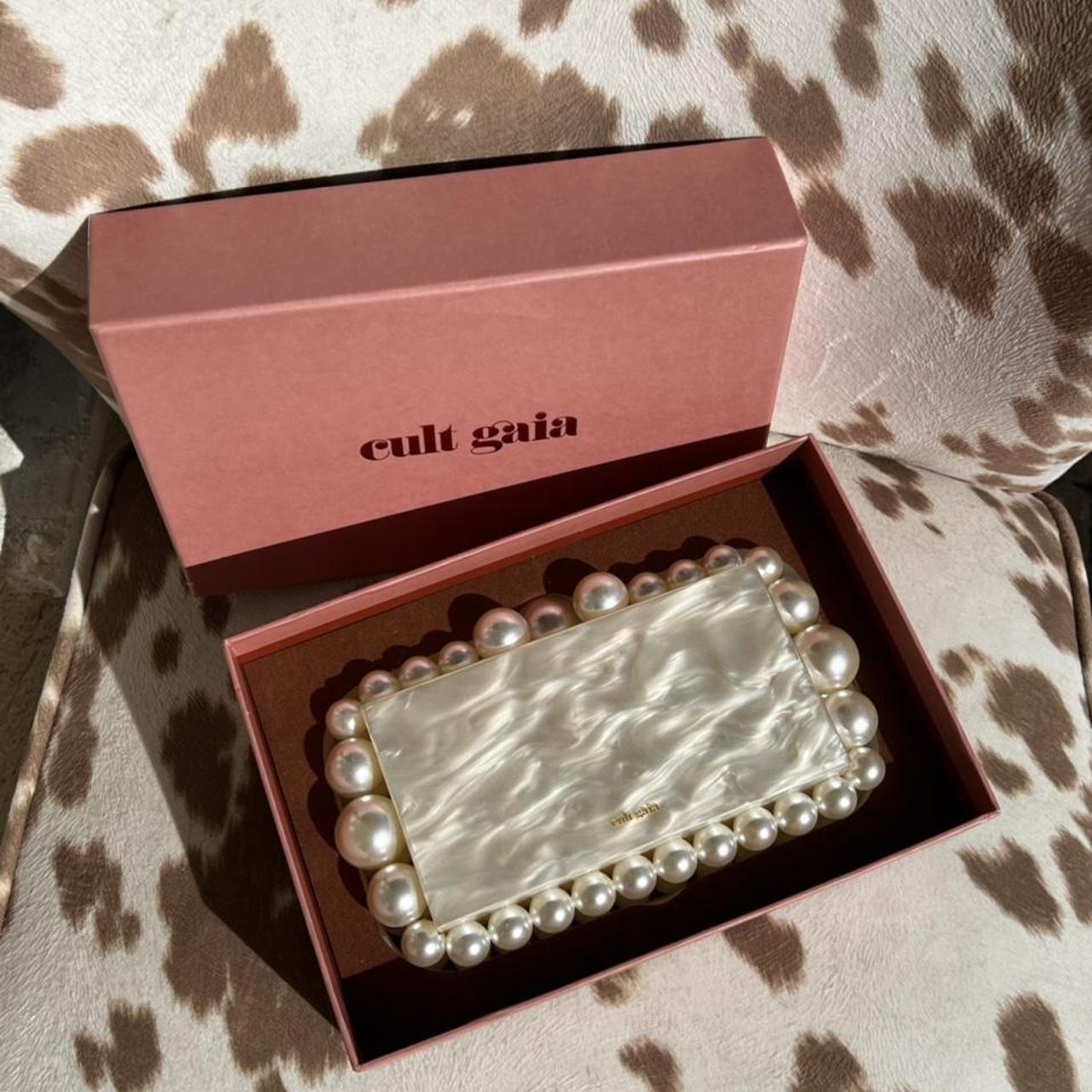 Cult Gaia pearl Eos box Clutch. Never worn has tags... - Depop