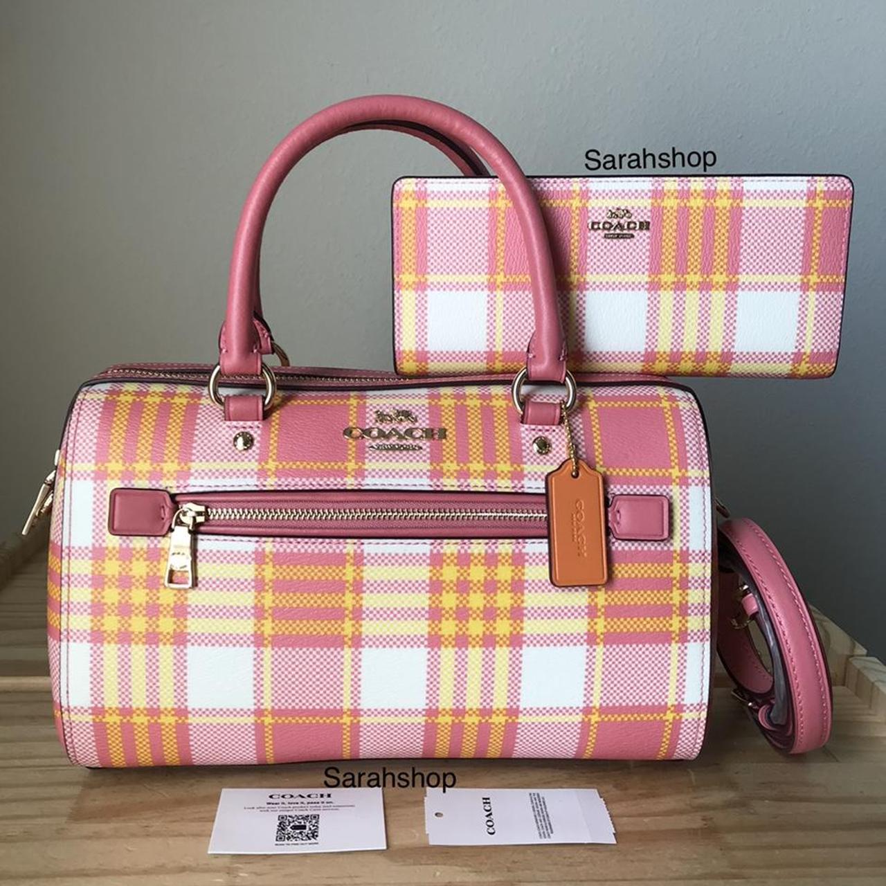 Coach Set 100% authentic Coach C8593 Garden Plaid... - Depop