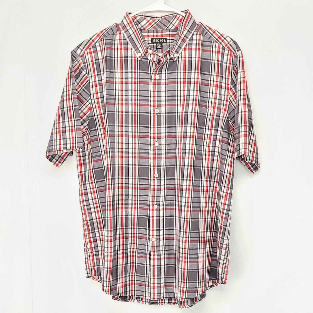 GEORGE BUTTON SHIRT PRE-LOVED I SHIP FAST LIKE NEW... - Depop