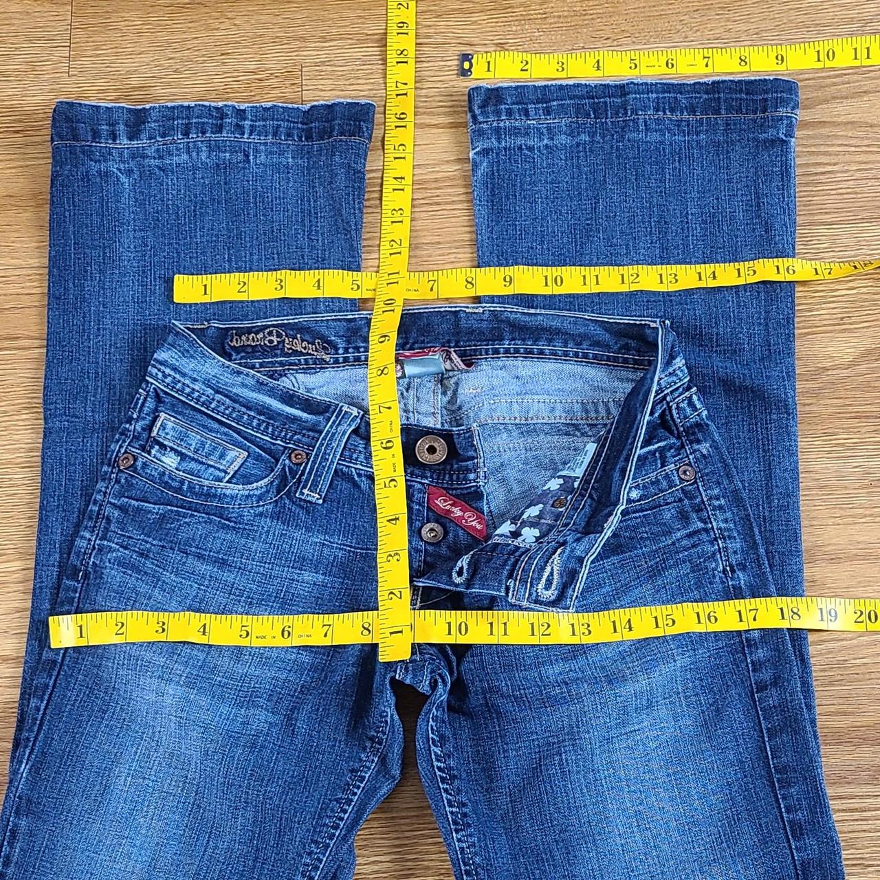 LUCKY BRAND JEANS LONG INSEAM MAGGIE COVINGTON DARK... - Depop