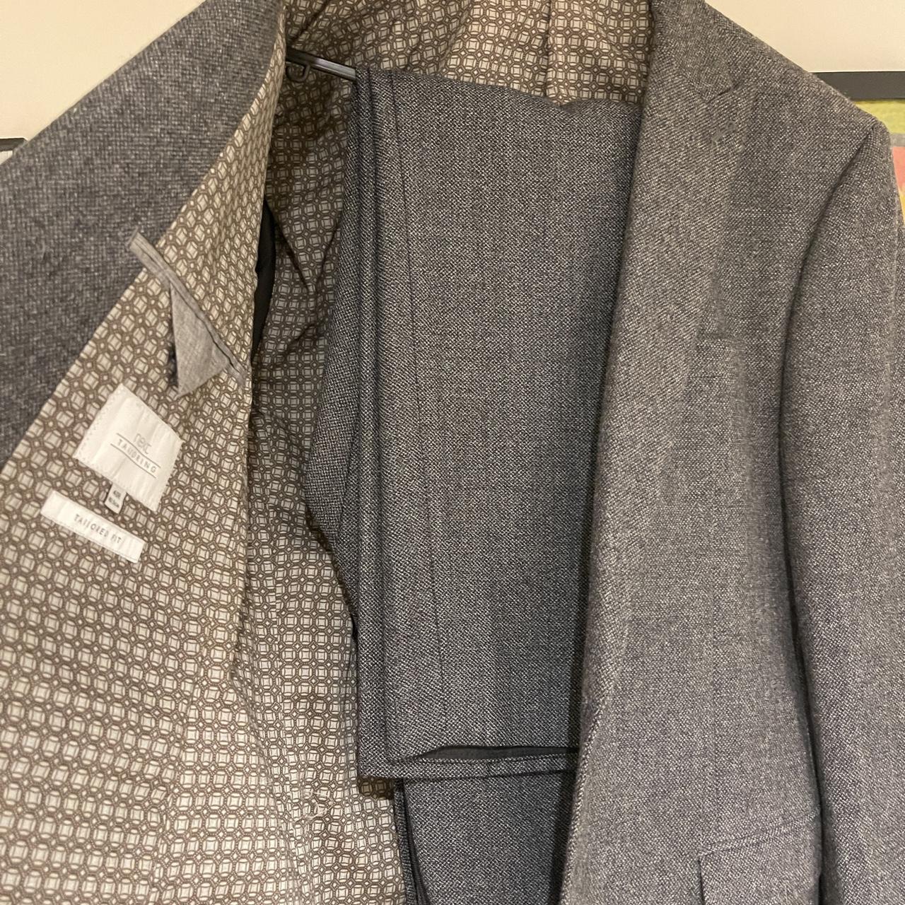 Next Tailoring Grey Suit 40R Perfect condition grey... - Depop