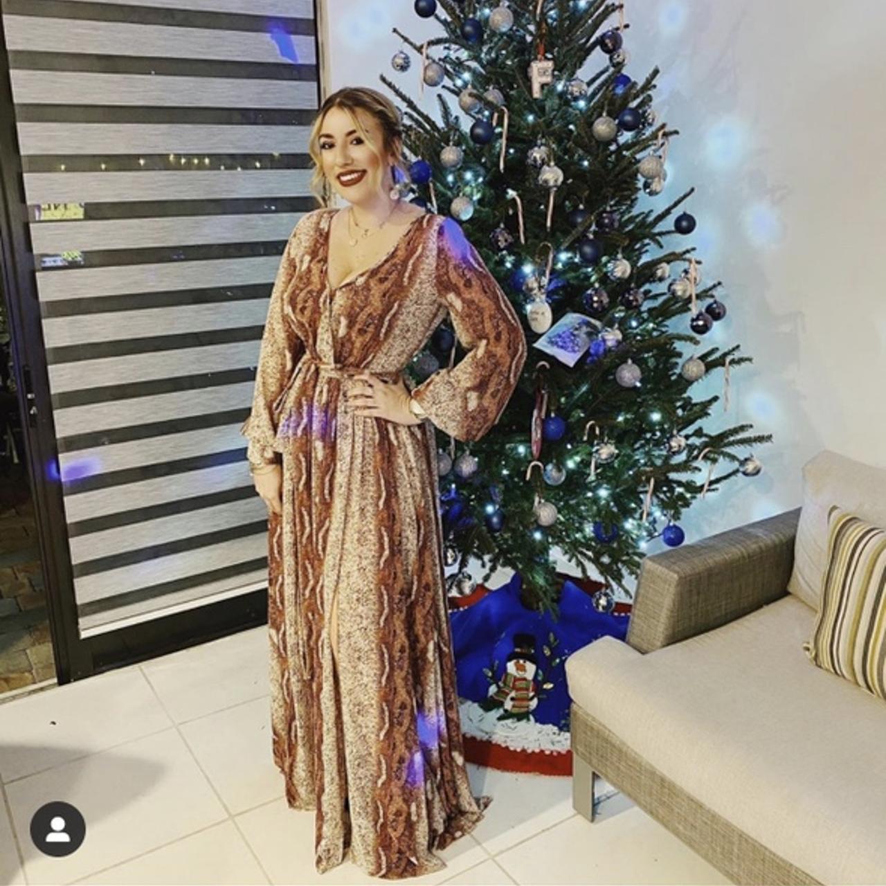 Beautiful snake print maxi dress from a local... - Depop