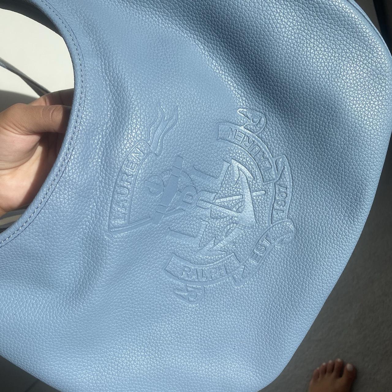 Baby blue authentic Ralph Lauren bag. Real... - Depop