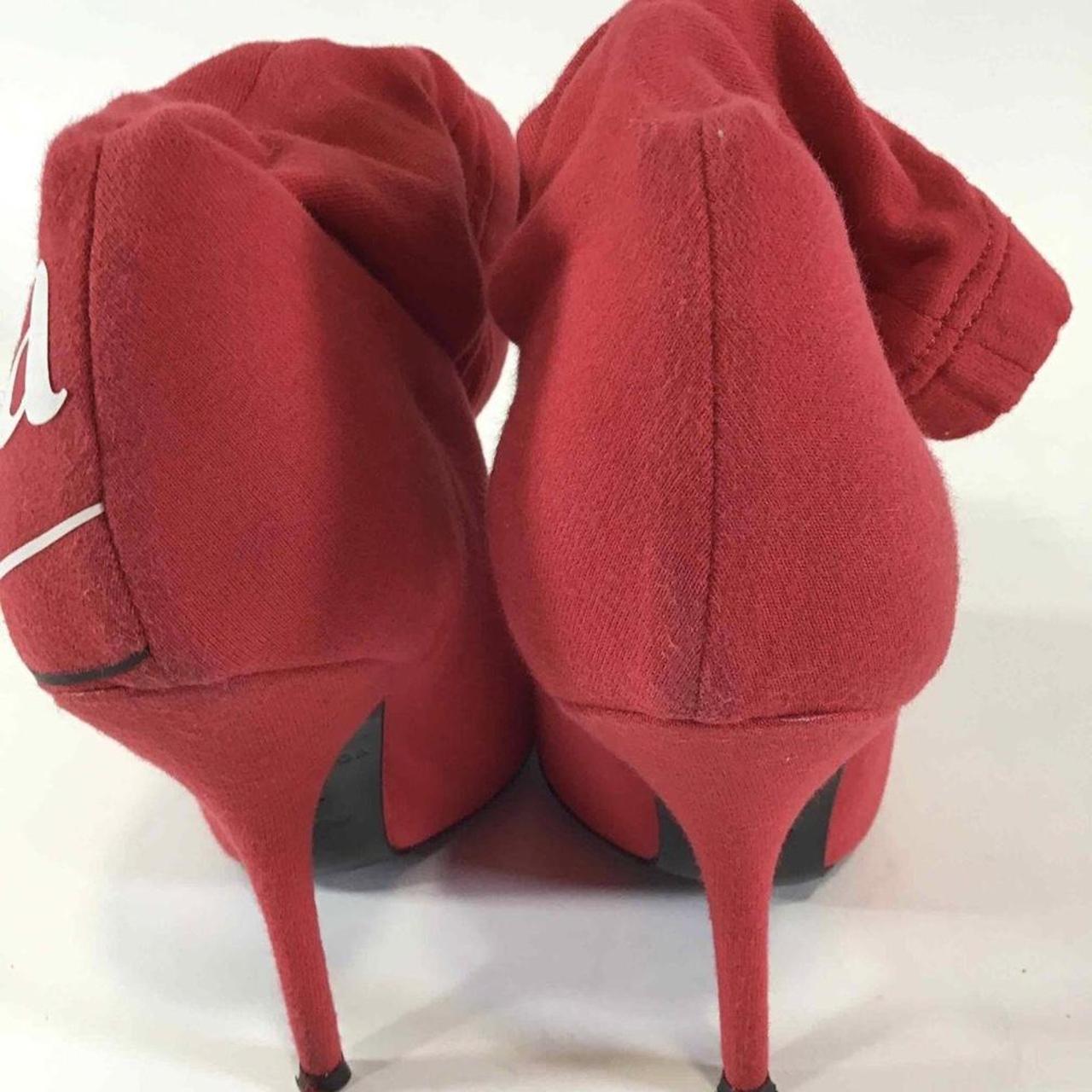 Balenciaga Knife Boot. Red Sock Booties. Size 37.5... - Depop