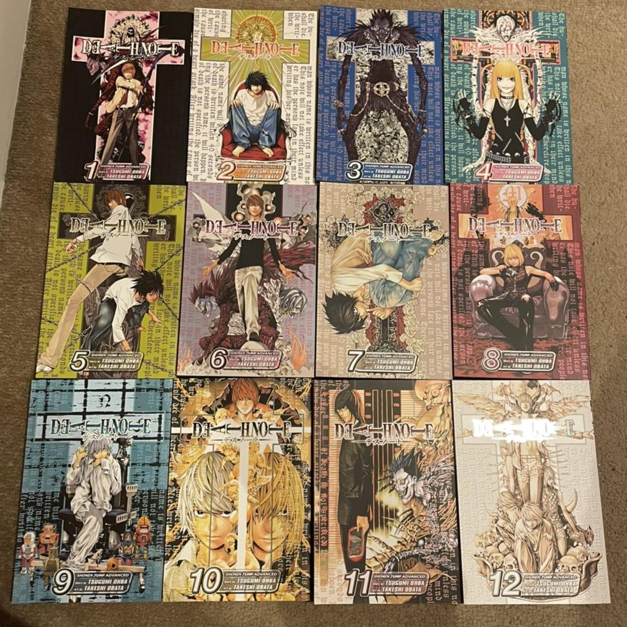 death note manga vol 1 — 12 all in great condition,... - Depop