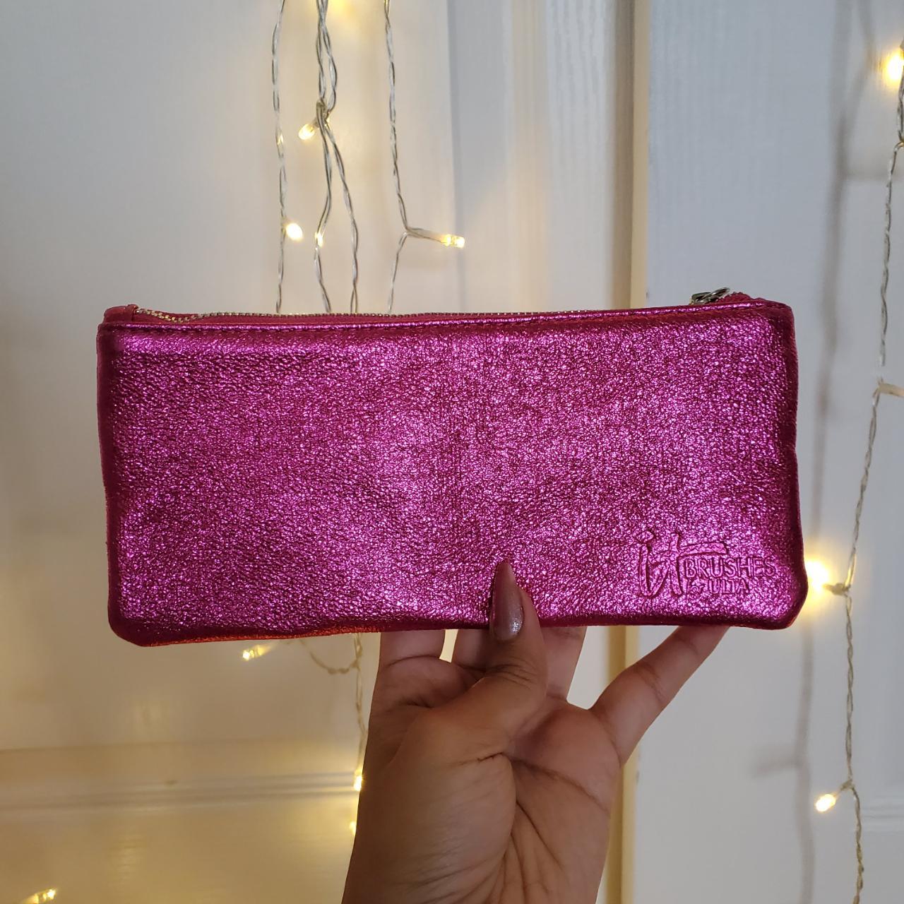 Sparkly Hot Pink Beauty Pouch by It Cosmetics... - Depop