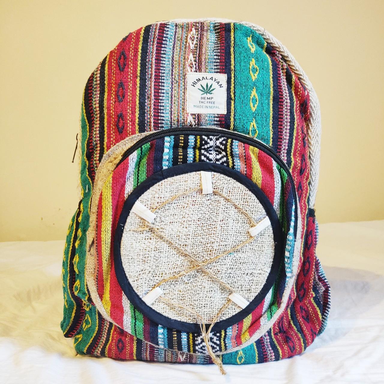 New Himalayan Hemp Hippy Boho Mens & Womens Backpack... - Depop