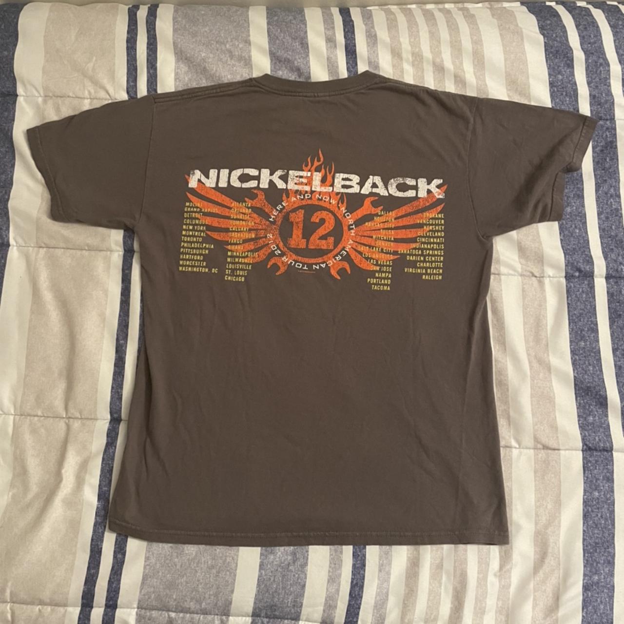 2012 Nickelback Tour T Shirt Size M 18.5 x 25.5... - Depop